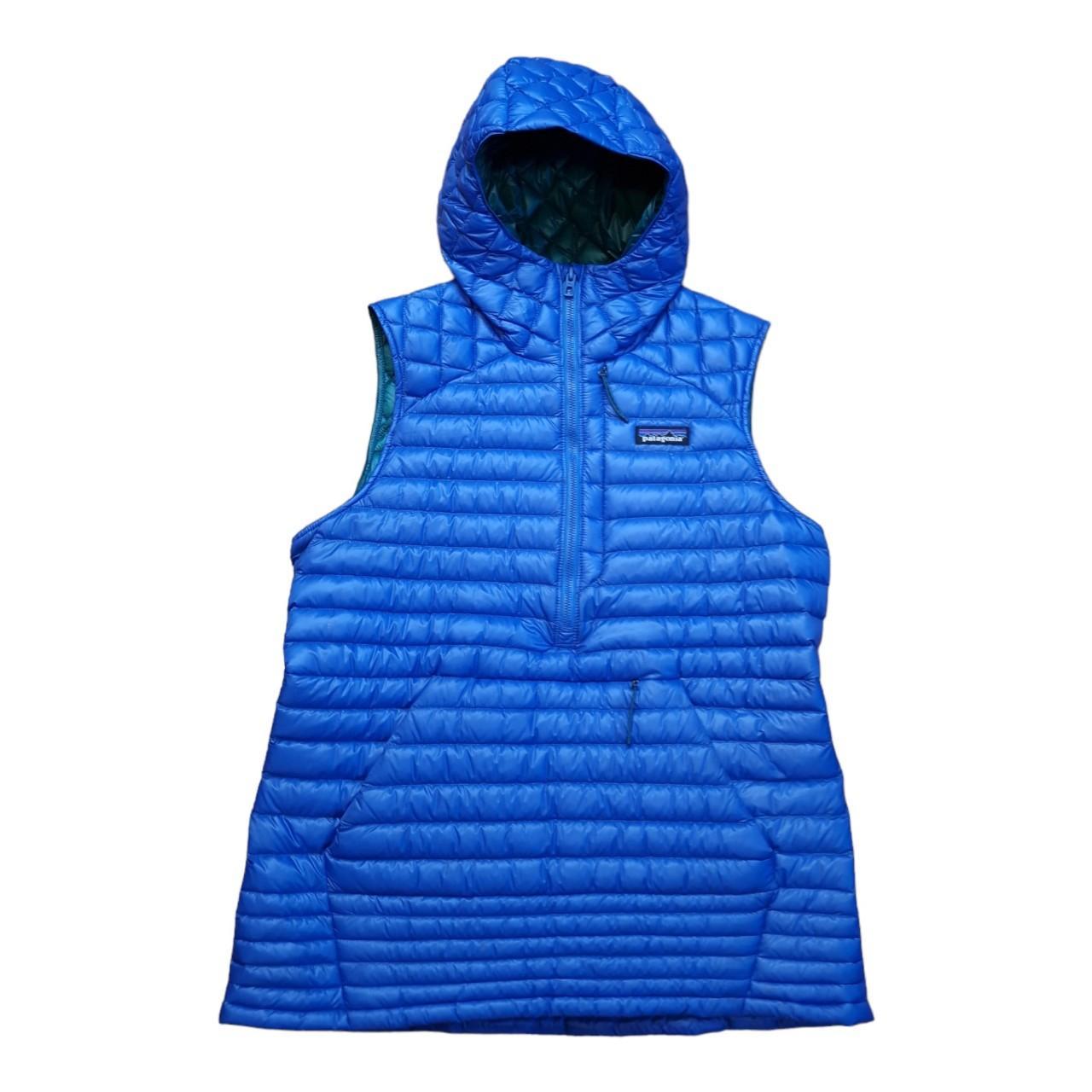 Patagonia Womens Blue And Green Gilet Depop