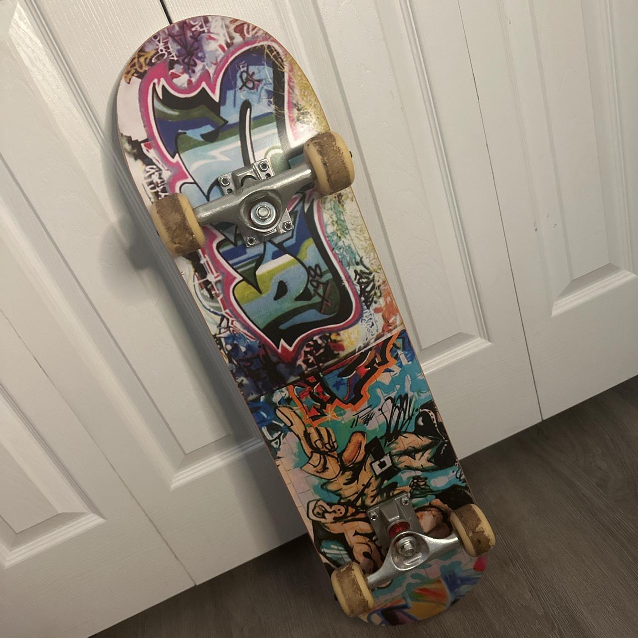 Whome Skateboards 8.25" black skateboard deck with... - Depop