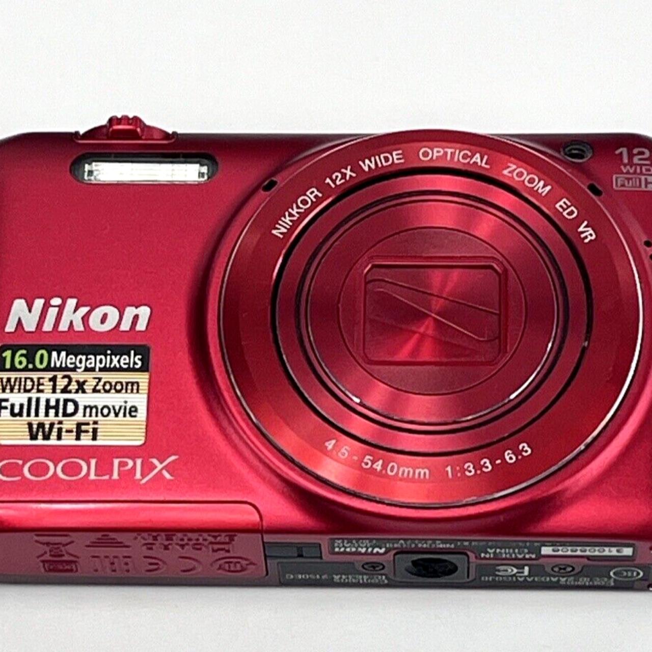 Nikon CoolPix S6800 16.0MP Digital Camera Red w/... - Depop