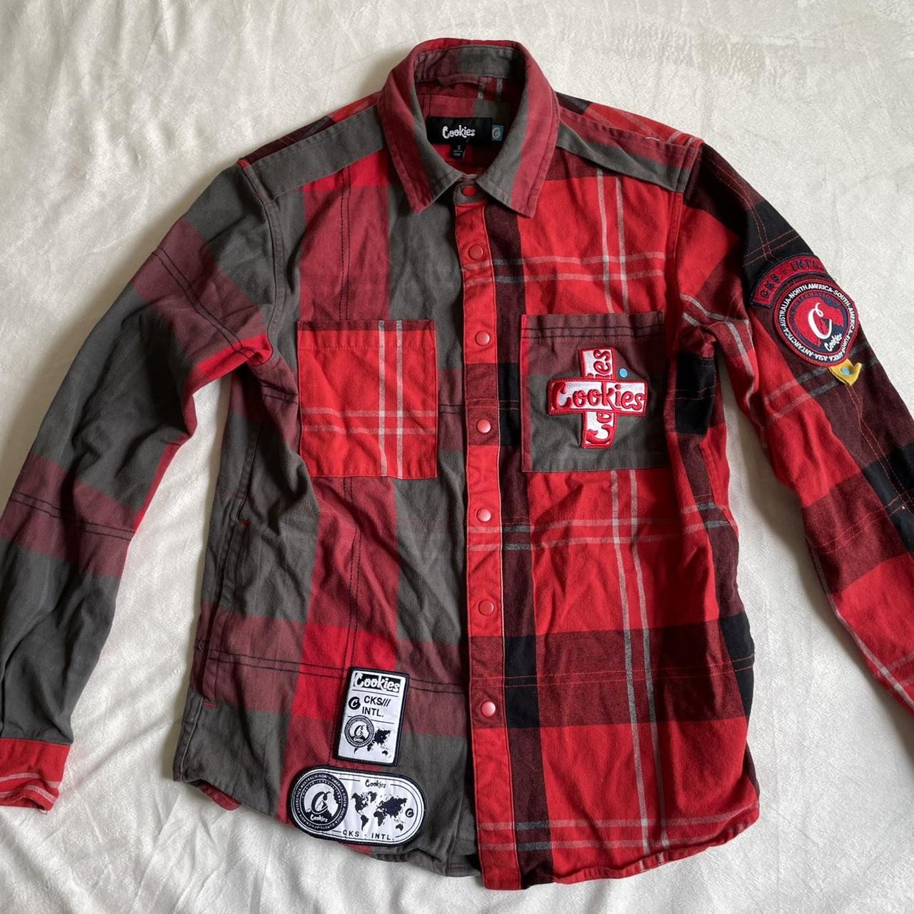 Limited Edition Cookies x Corteiz Red & Grey Y2K... | Depop