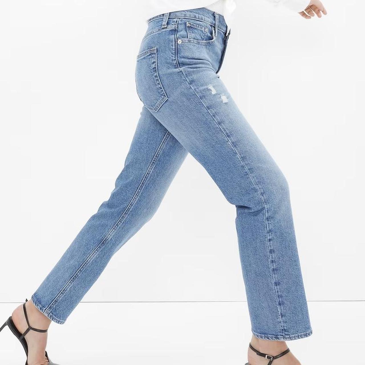 Gap high waisted straight leg jean. Stock photos... - Depop