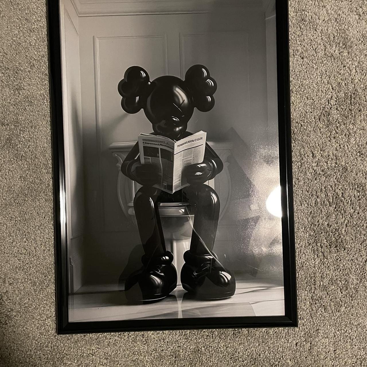 Kaws poster and frame 16x24 - Depop