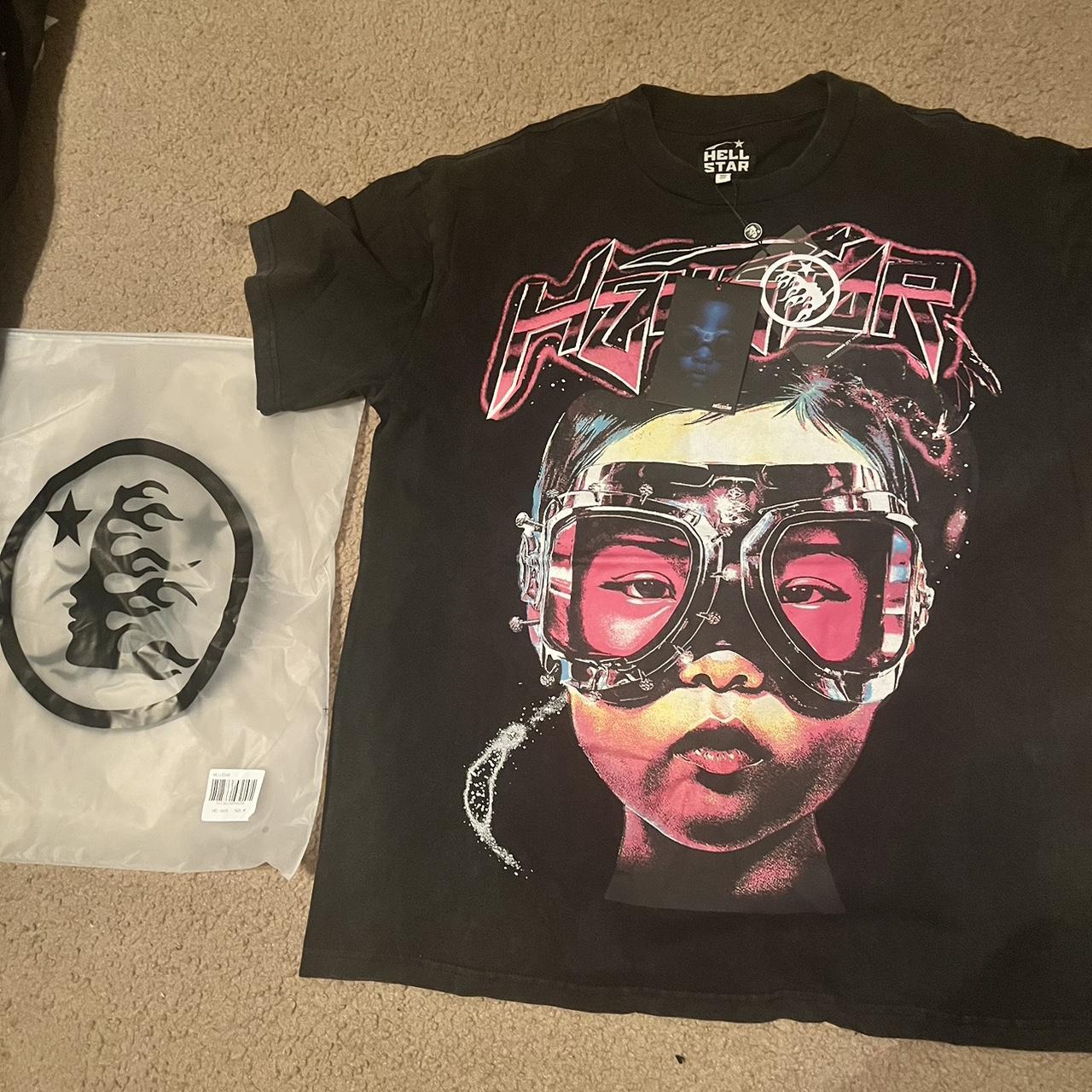 Hellstar the future tee 100% authentic with bags - Depop
