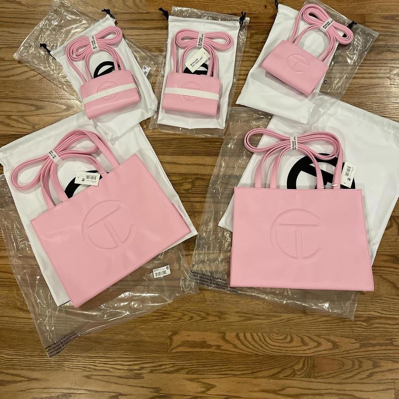 Small and medium telfar bag pink - Depop