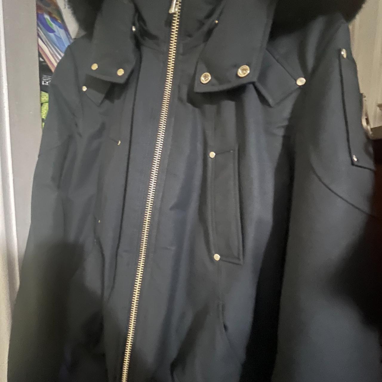 navy moose knuckles size s - Depop