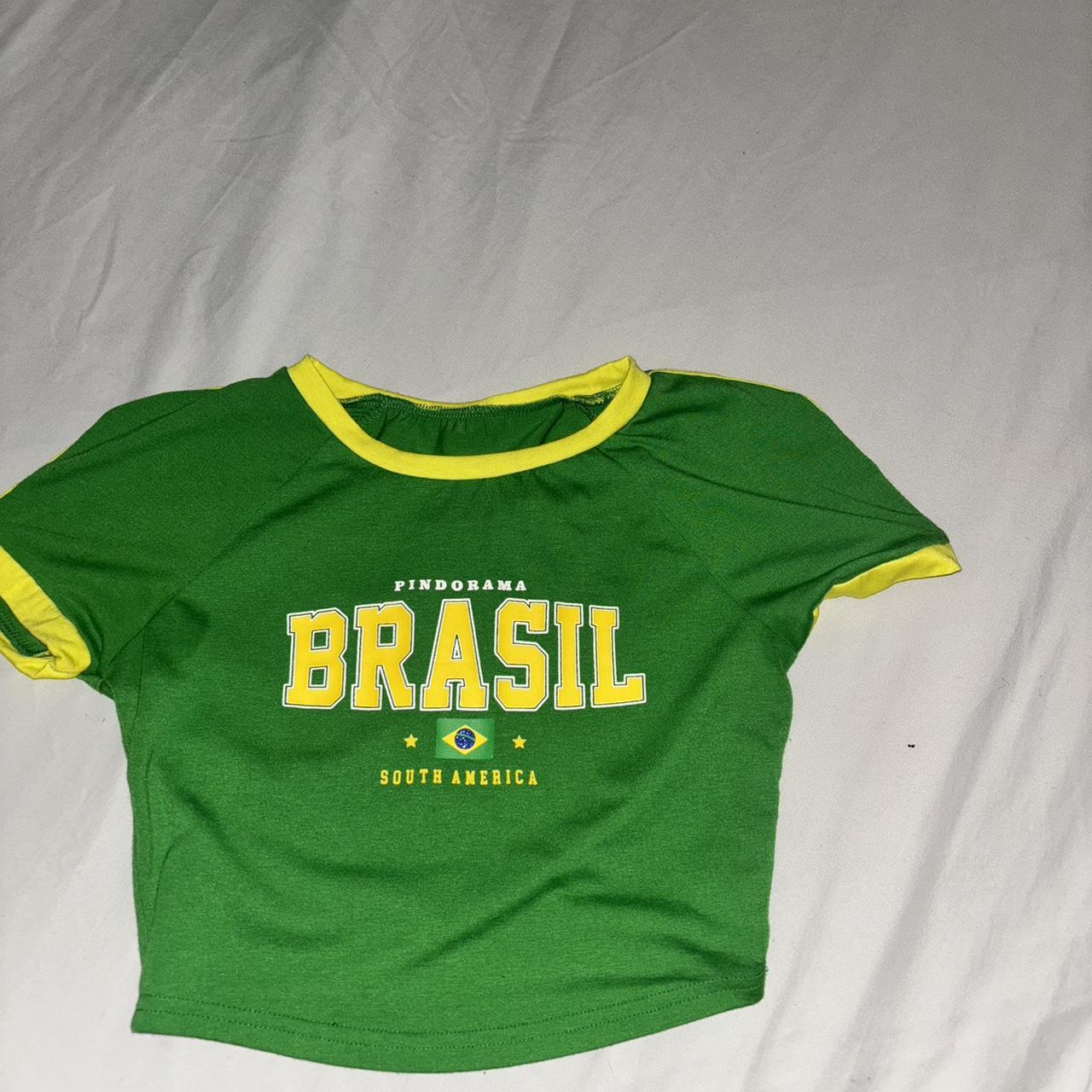 brazil cropped tee - Depop