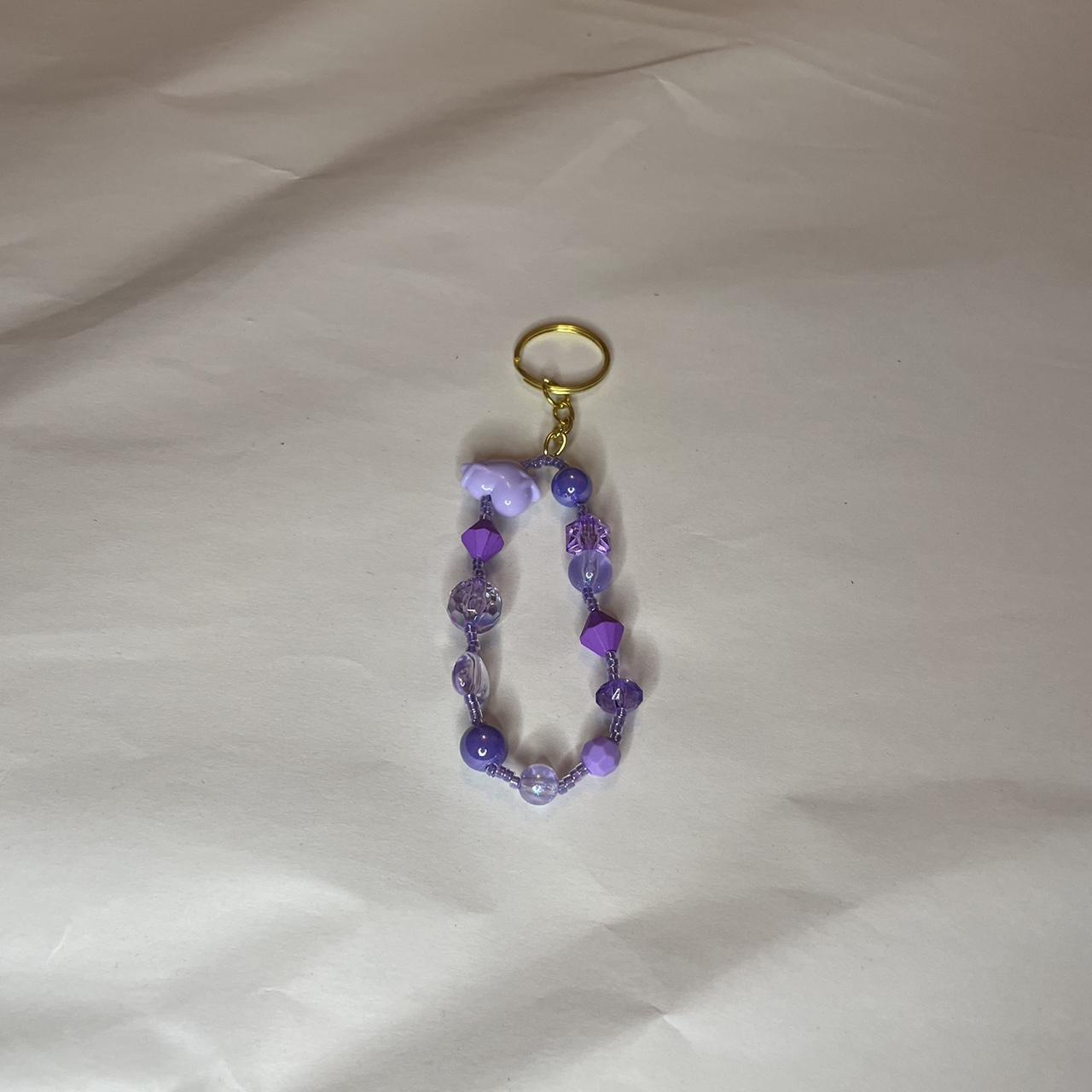 Handmade Purple Keychain - Depop