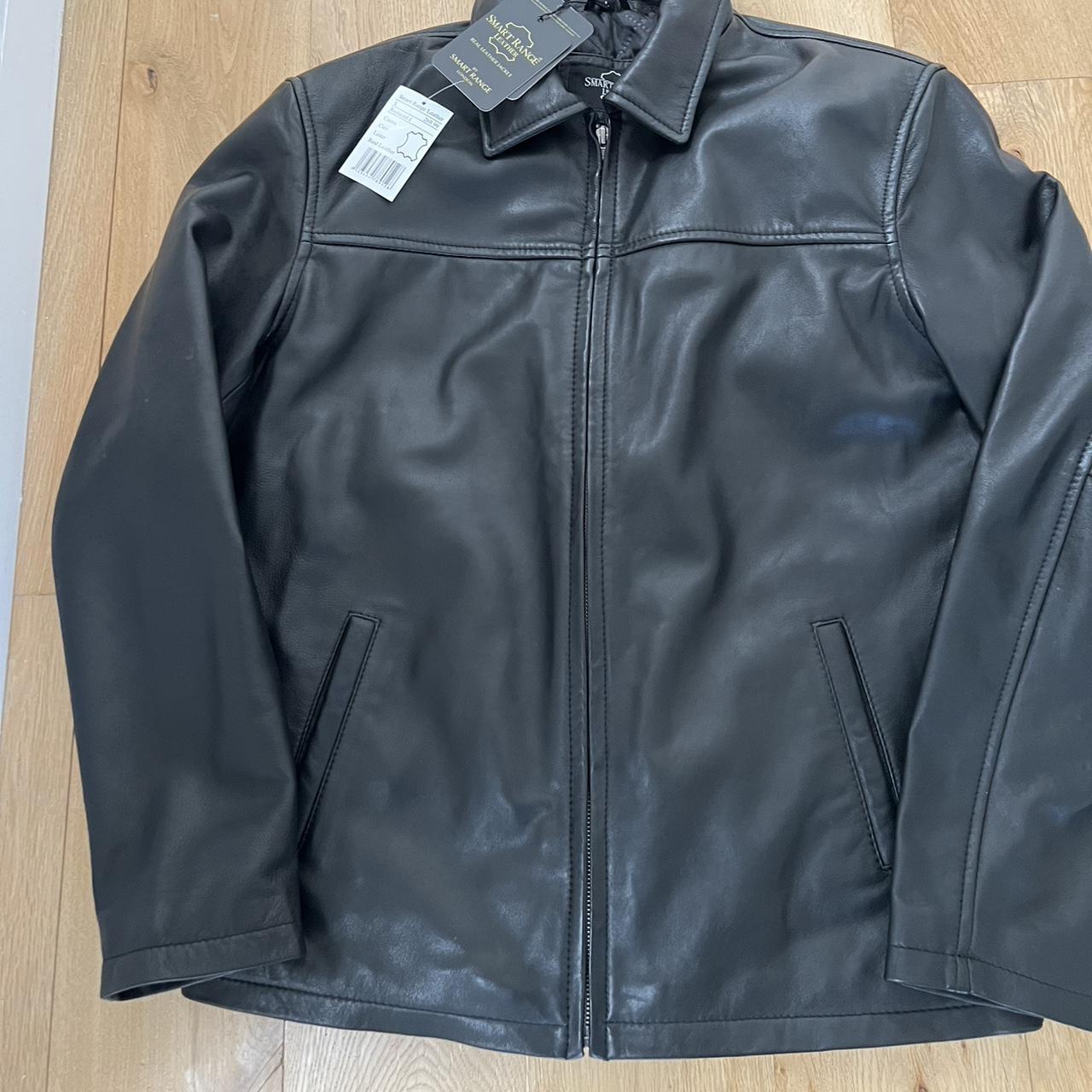 Brand New Real Leather Jacket RRP £269.99 -... - Depop