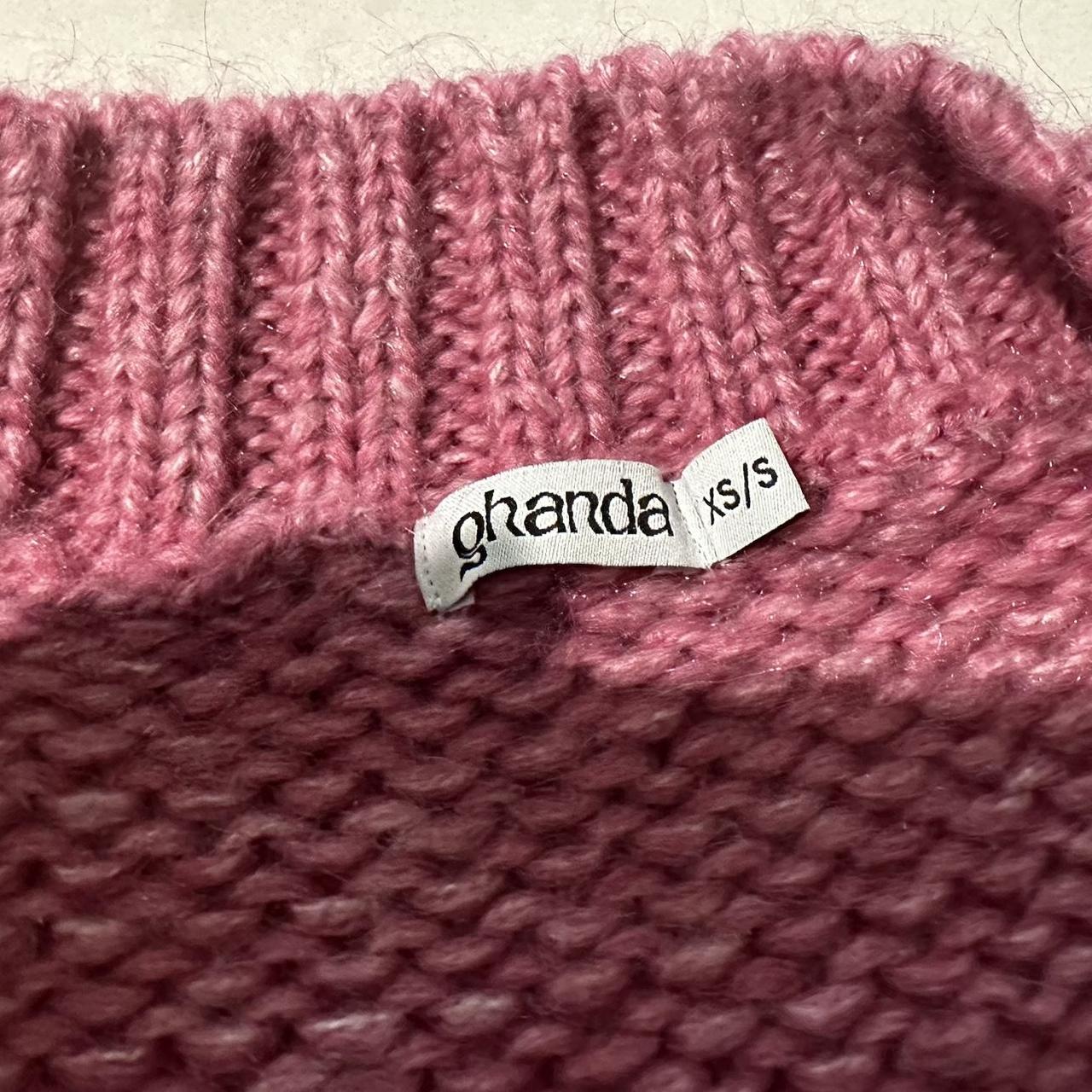 Ghanda oversized pink Cardigan, brand new without... - Depop