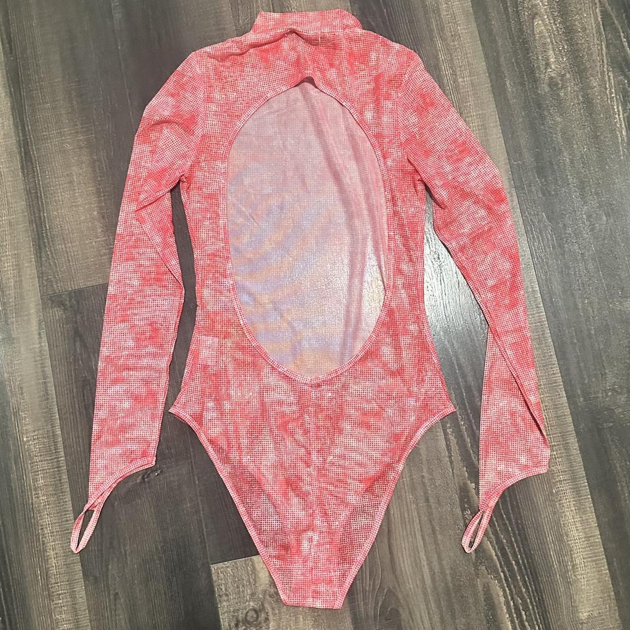 dolls kill mesh bodysuit with open back & clasps at... - Depop