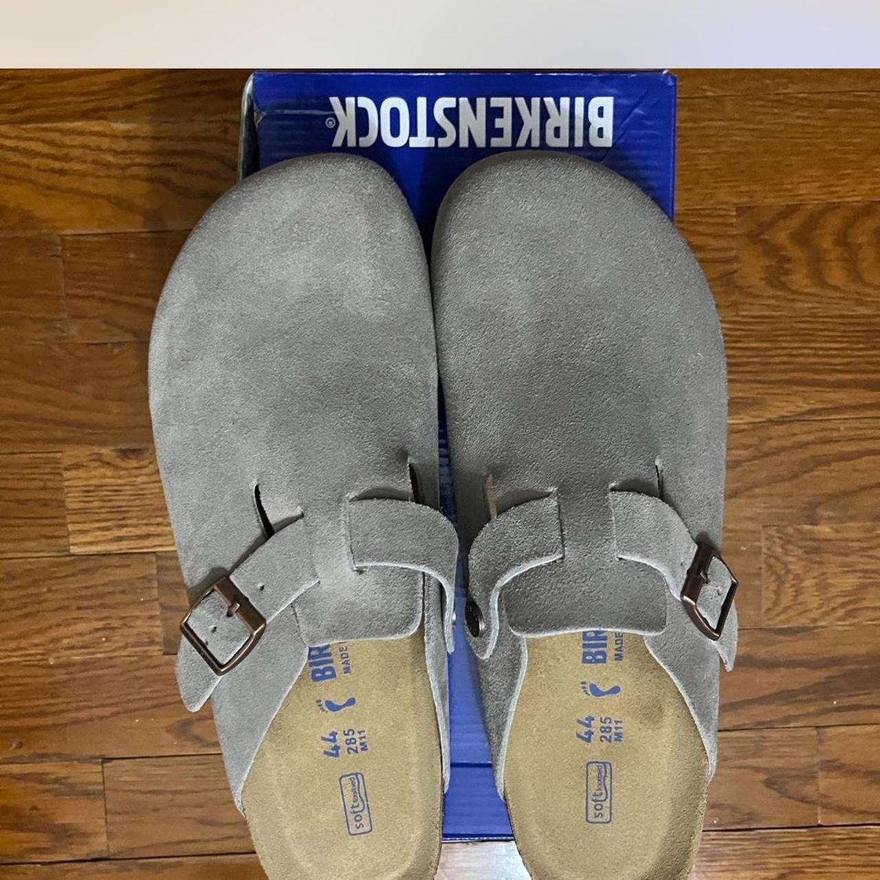 Grey Suede Birks Size - 44/10US Men Brand New with... - Depop