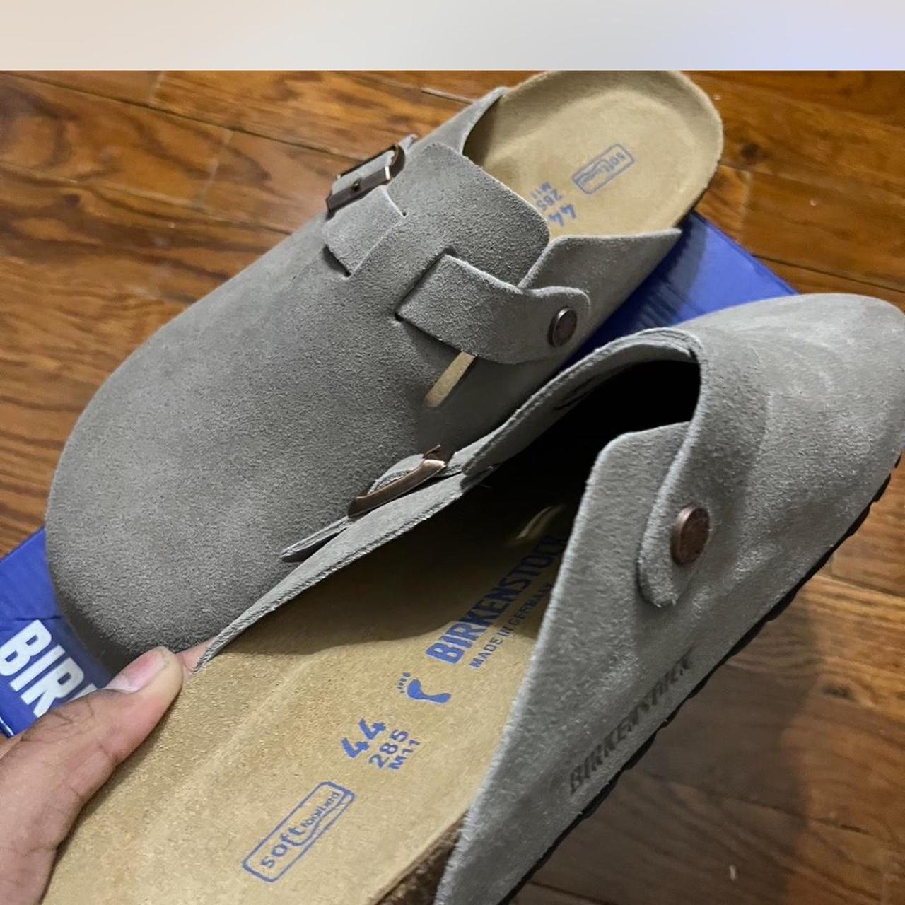Grey Suede Birks Size - 44/10US Men Brand New with... - Depop