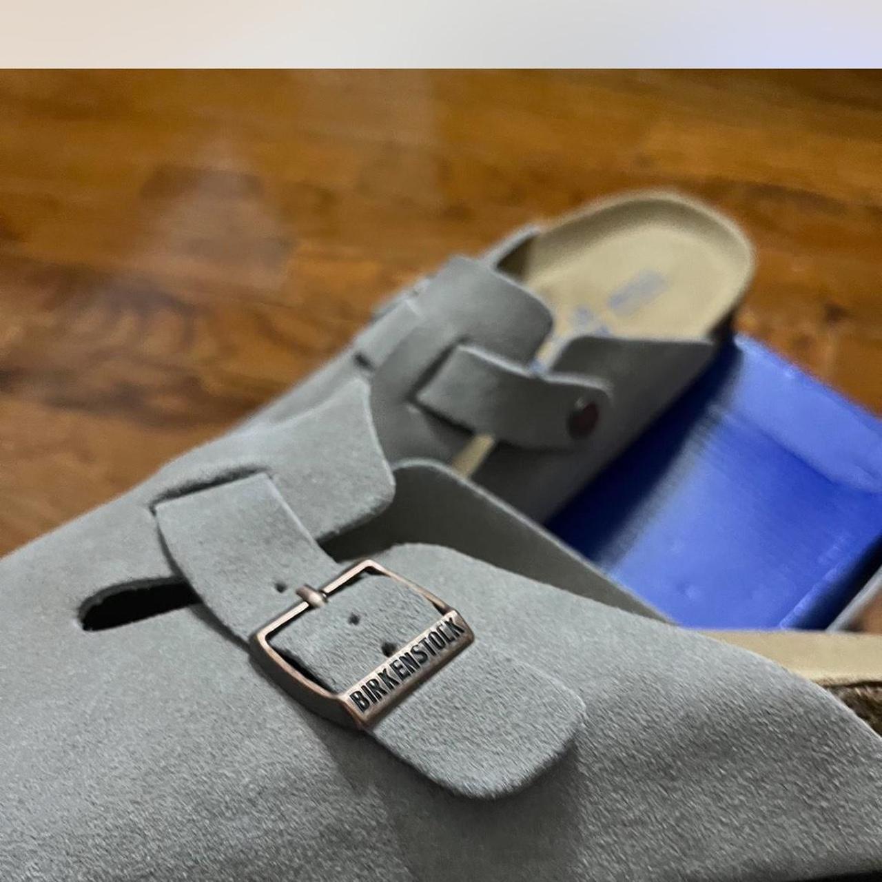 Grey Suede Birks Size - 44/10US Men Brand New with... - Depop