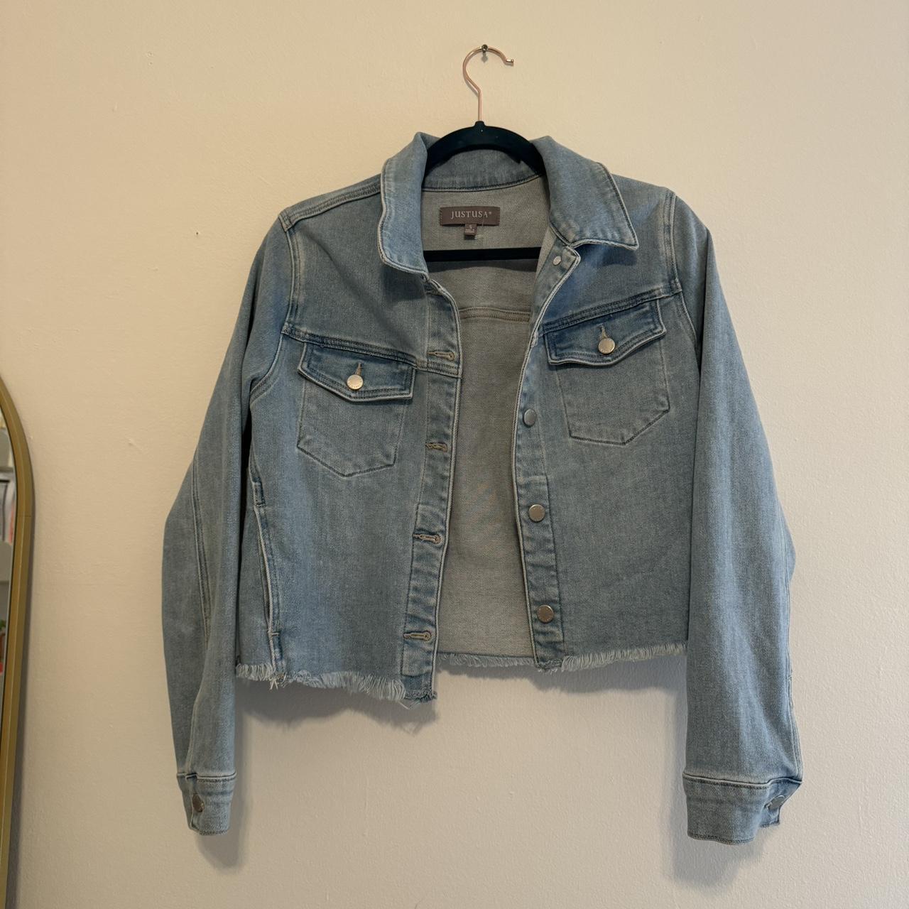 Ruby and Jenna cropped Jean jacket size small new... | Depop