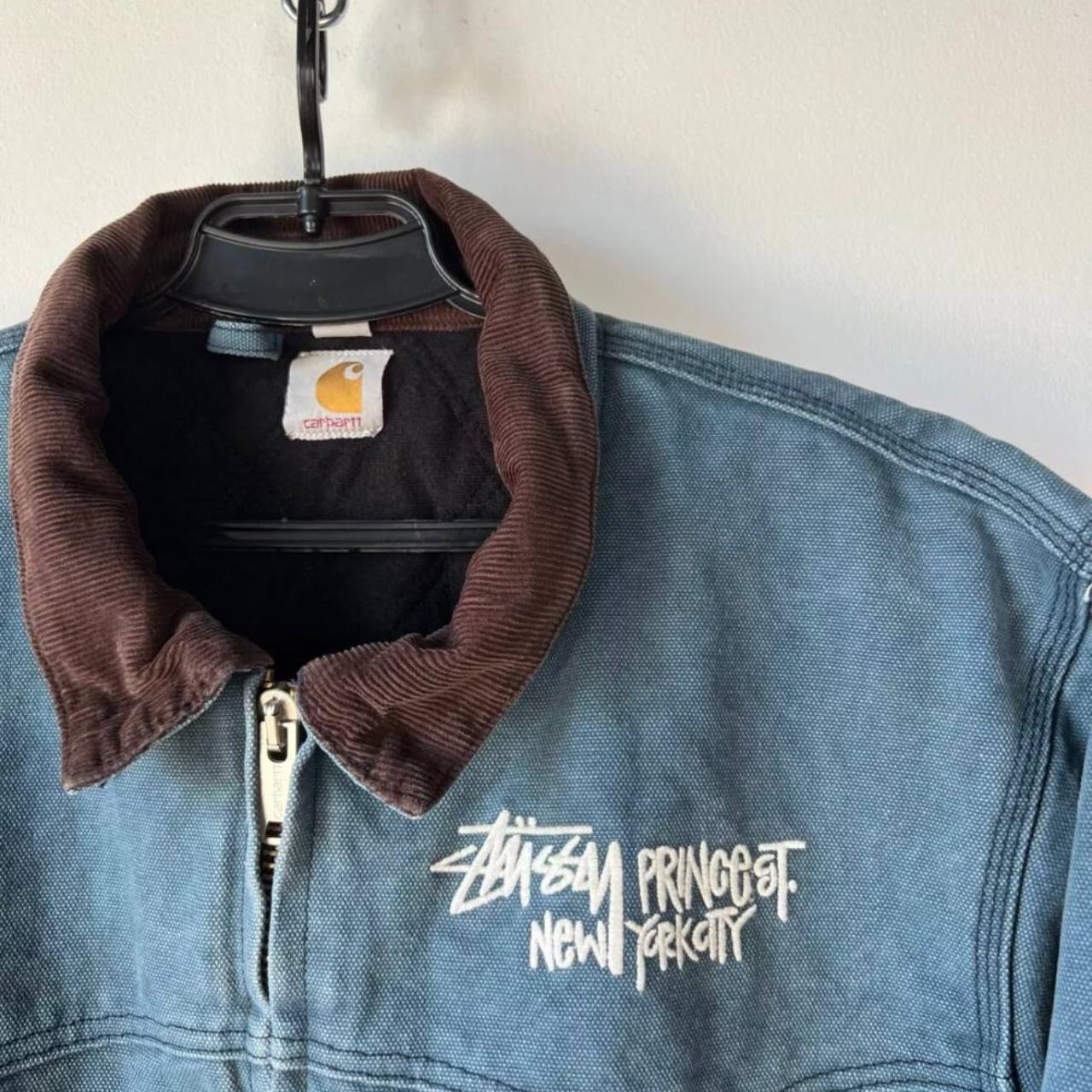 Carhartt x Stussy Detroit Jacket 90s Prince St. New... - Depop
