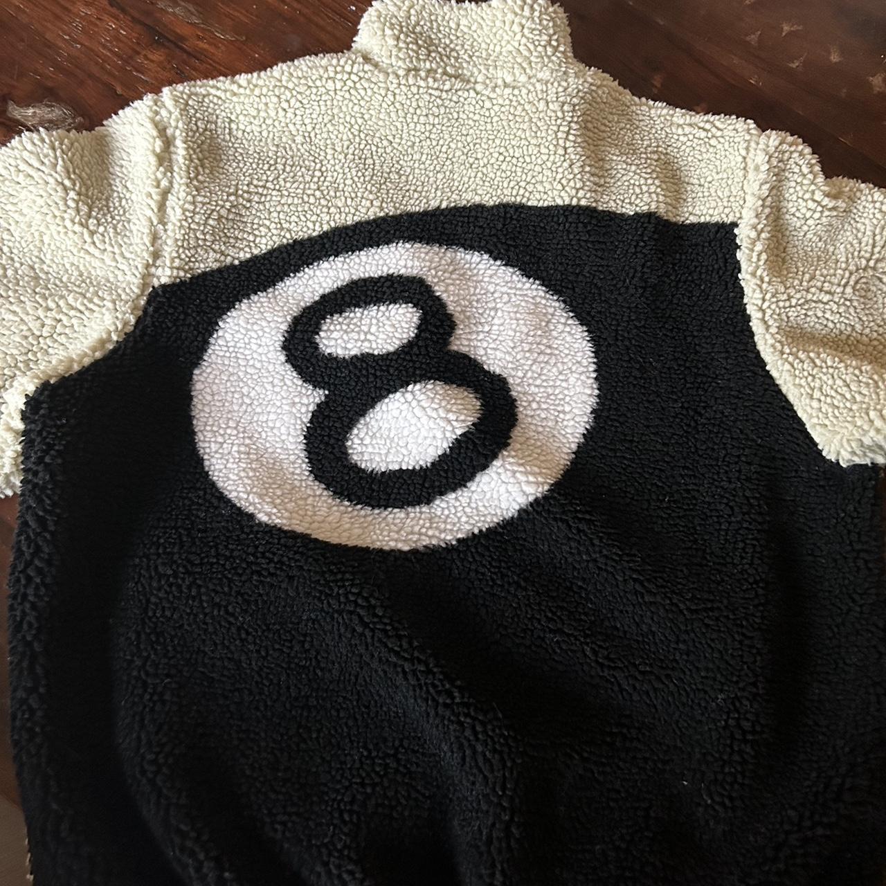 Stussy 8 ball Sherpa reversible fleece - Depop