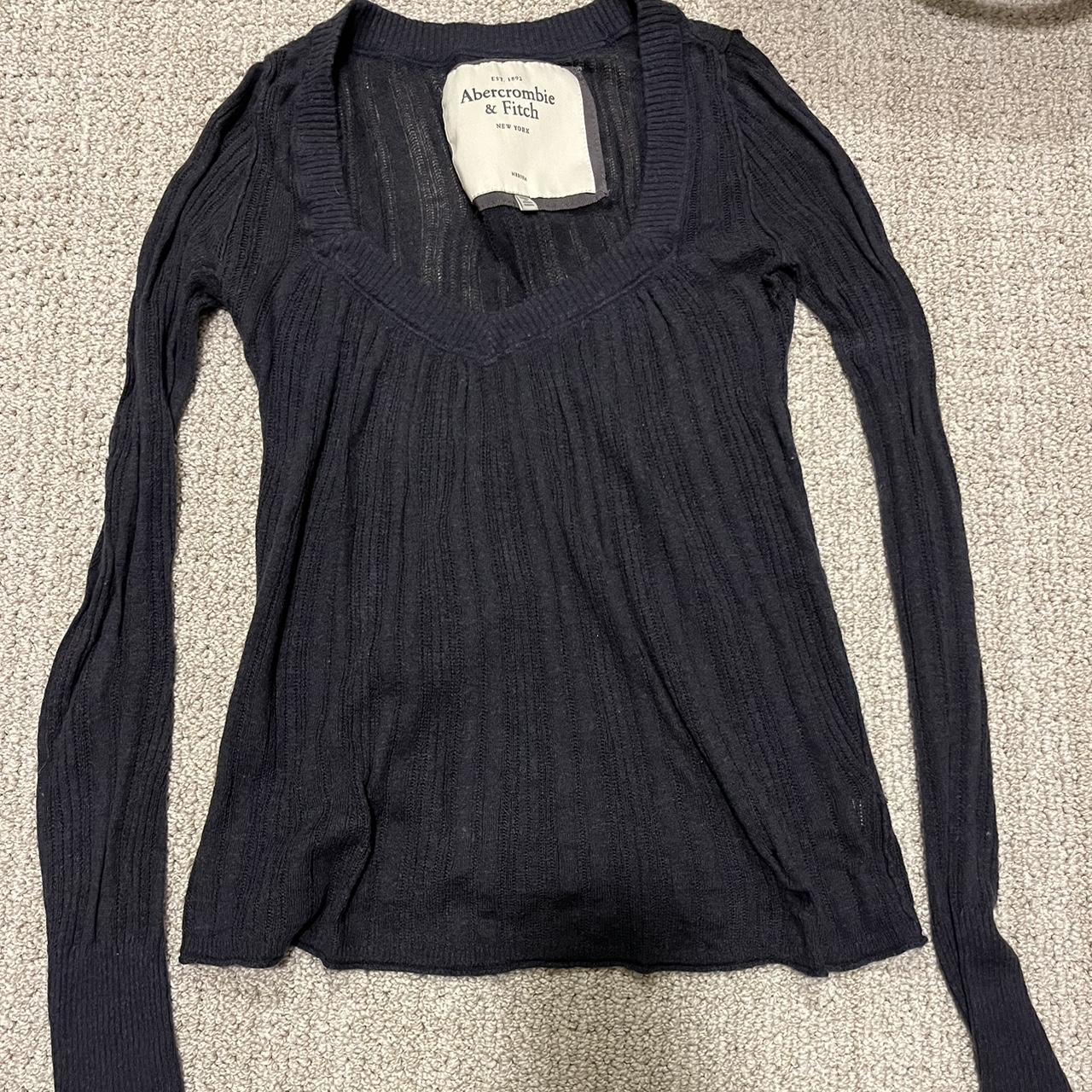 Vintage Abercrombie & Fitch Y2K babydoll long sleeve... - Depop