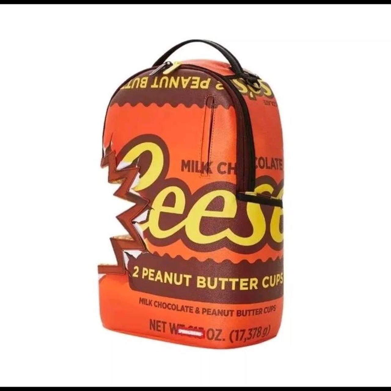 Peanut Butter Cup Sprayground backpack - orange and... - Depop