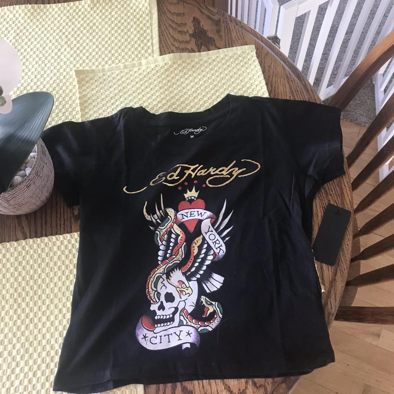 Womens Ed hardy top - Depop
