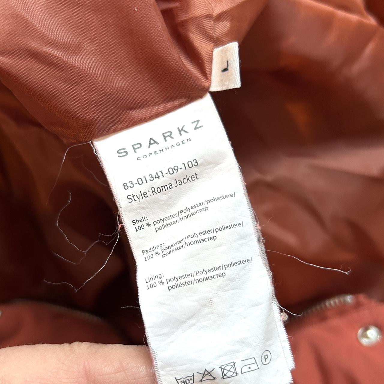 Rust colored puffer jacket Brand is Sparkz... | Depop