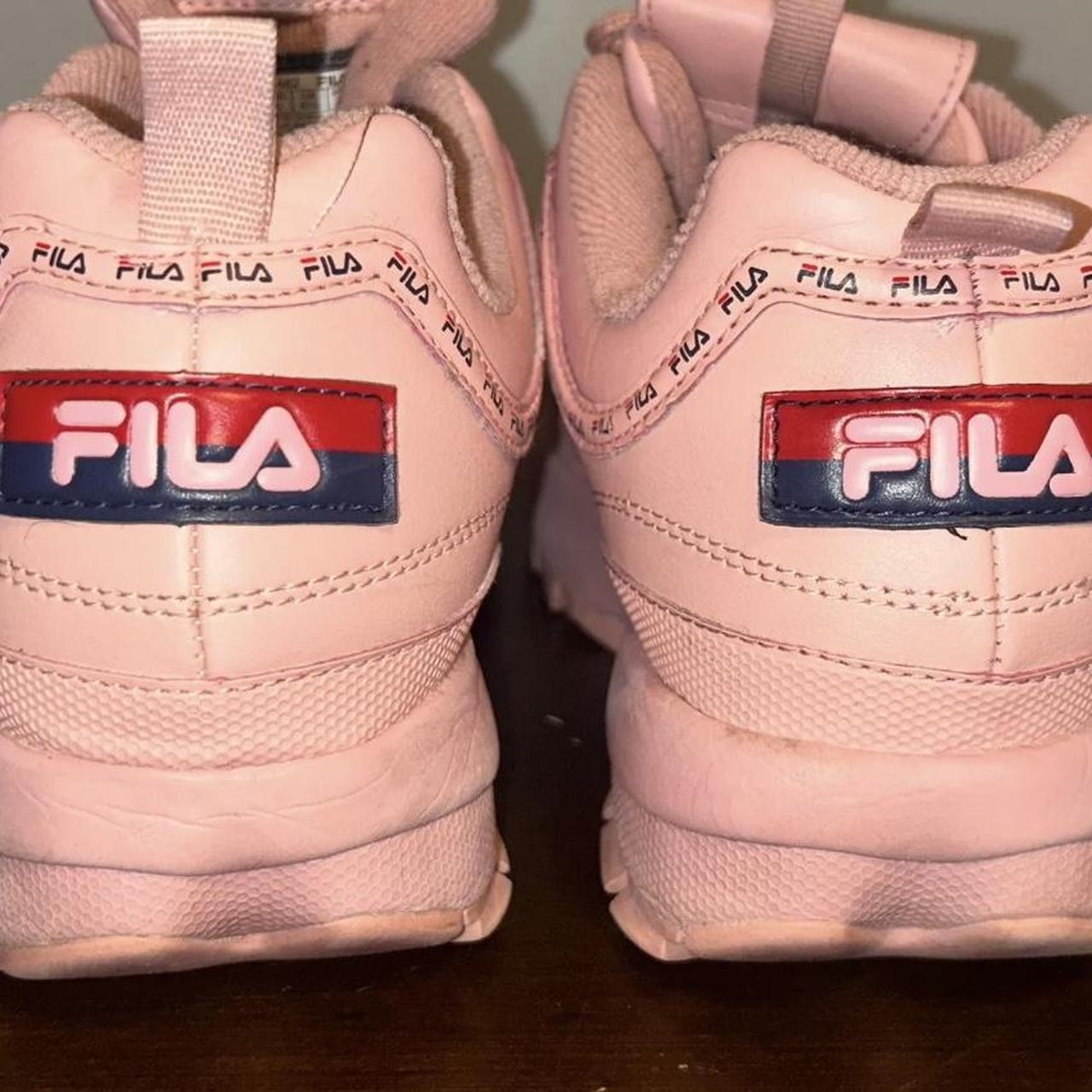 Fila pink shoes women’s size 9 - Depop
