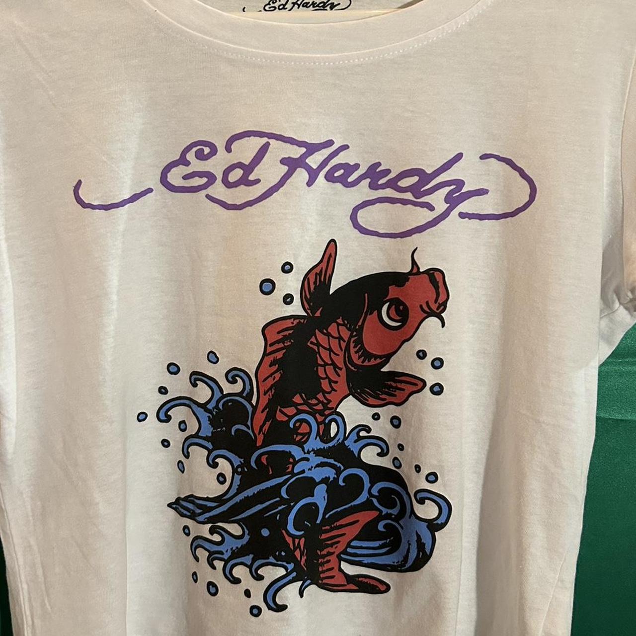 ED HARDY baby tee 🎏 #edhardy #babytees #ed #hardy... - Depop