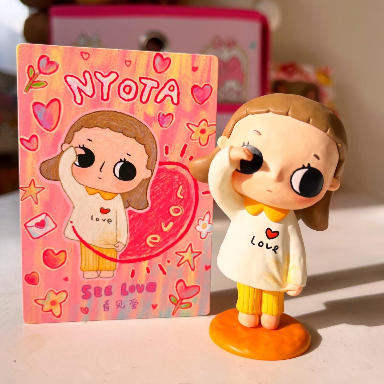 POP MART NYOTA FLUFFY LIFE SEE LOVE CARD... - Depop