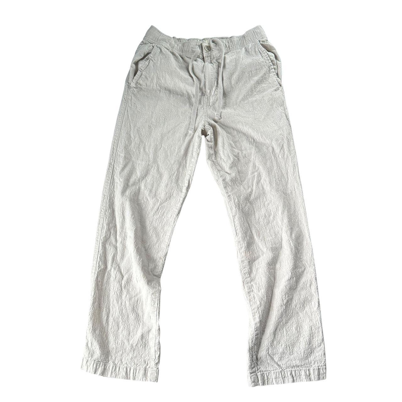 Arizona cream linen pants #pants #menpants... | Depop