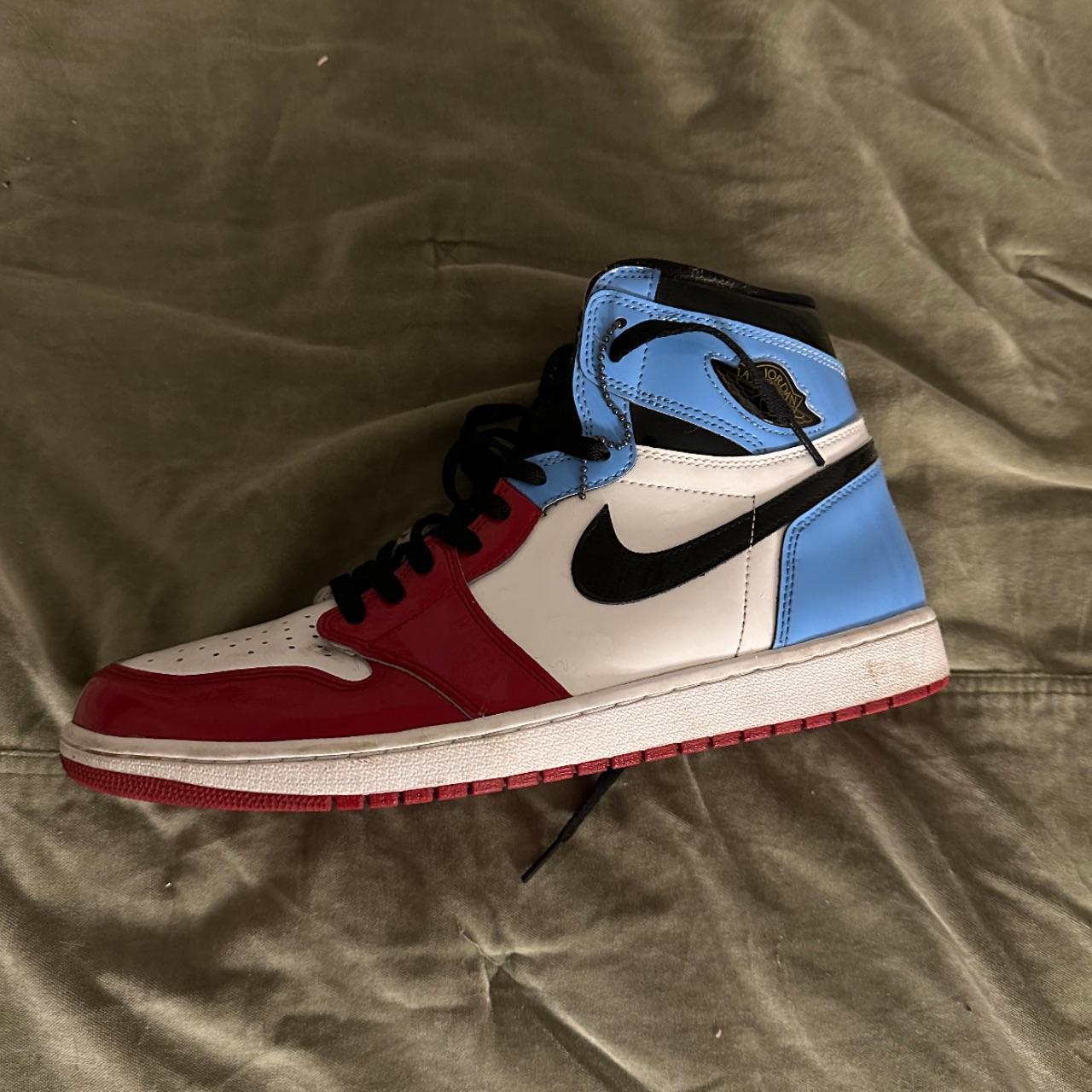 Jordan 1 Retro High Fearless UNC Chicago - Depop