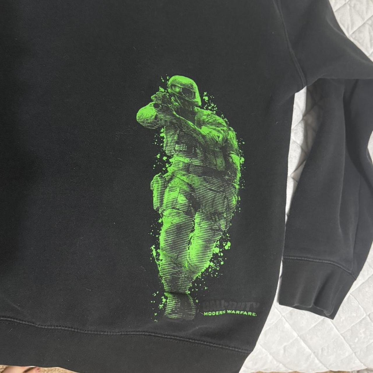 call of duty modern warfare hoodie print on back as... - Depop