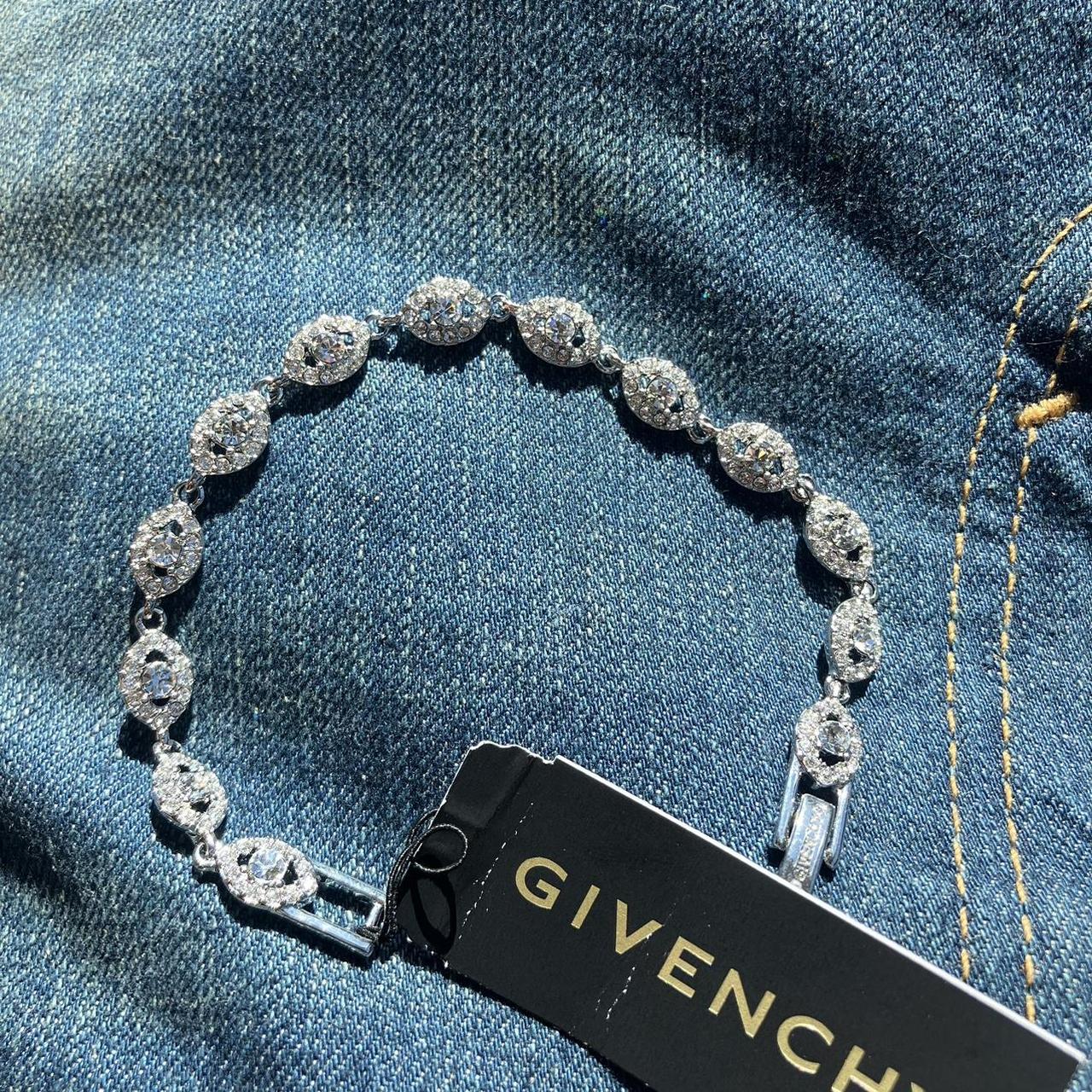 New givenchy crystal flex bracelet #streetwear... - Depop