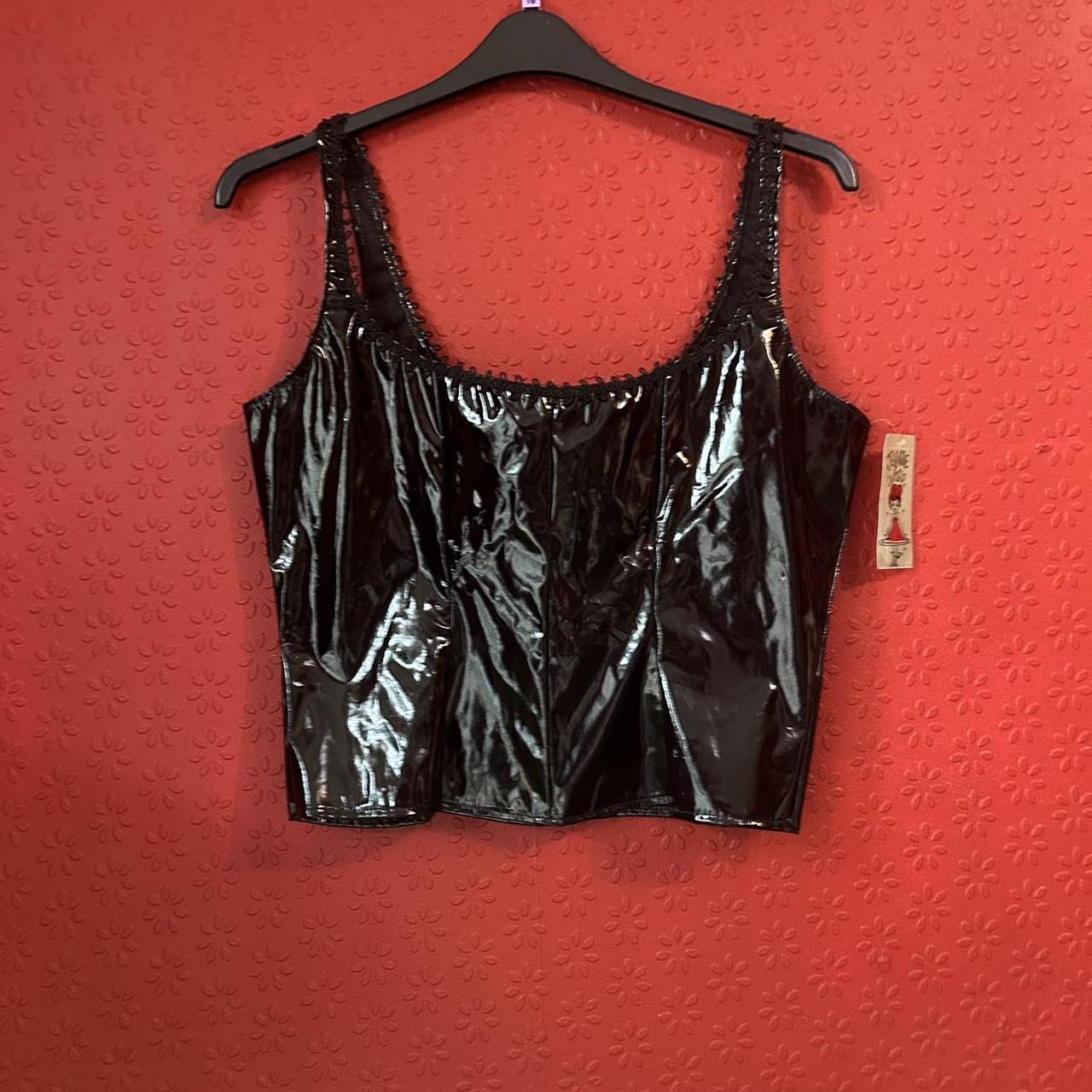 Very rare handmade pvc vinyl corset top by the... - Depop