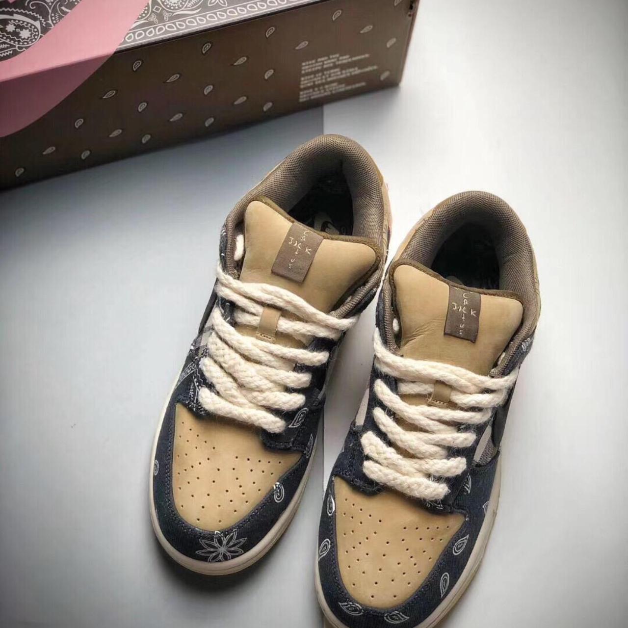 Nike Travis Scott x Dunk Low Premium QS SB 'Cactus... - Depop