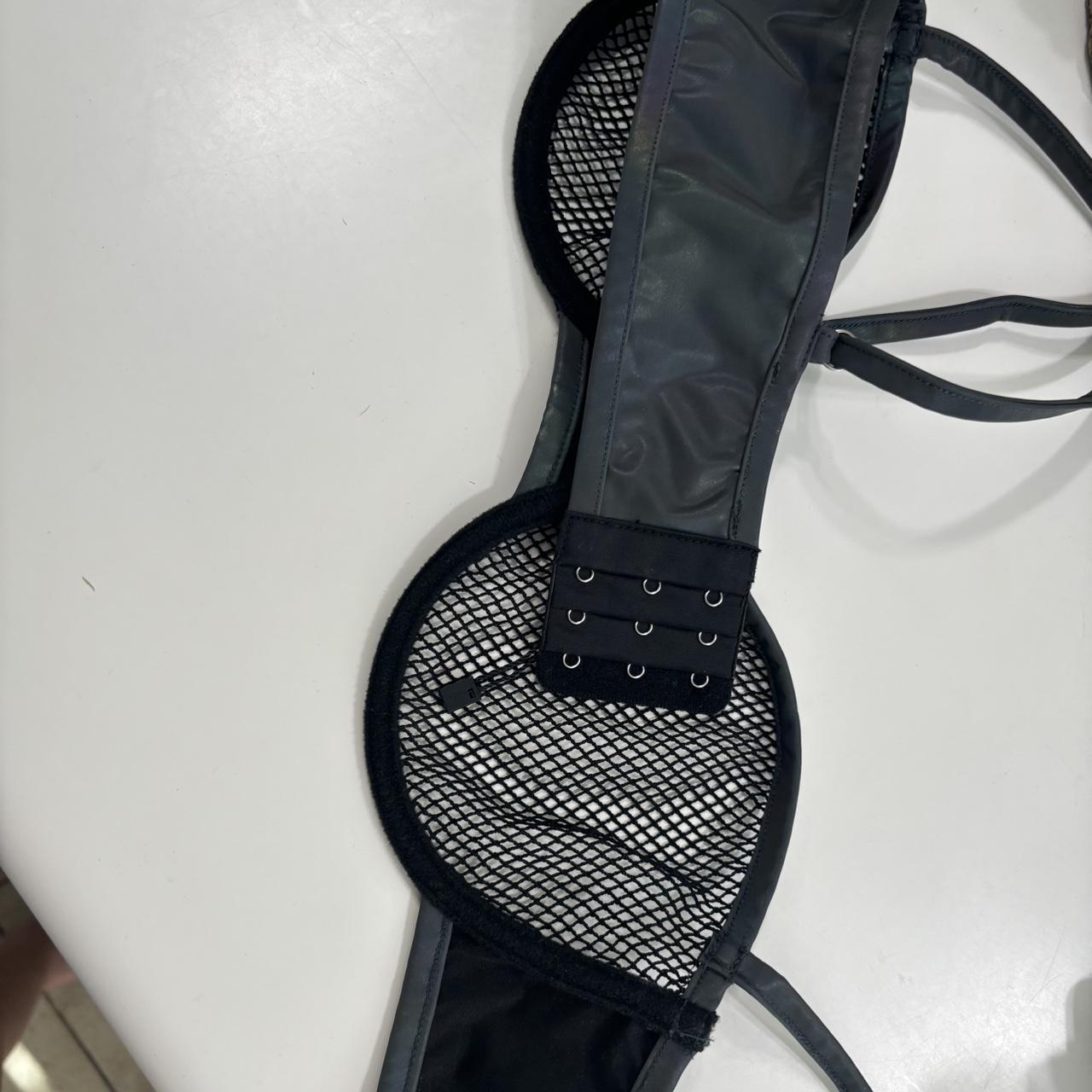 Reflective Fish net bra top - Depop