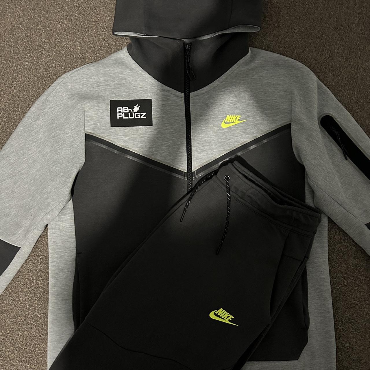 Nike Volt Anthracite Tech Fleece Size M top Size L... - Depop