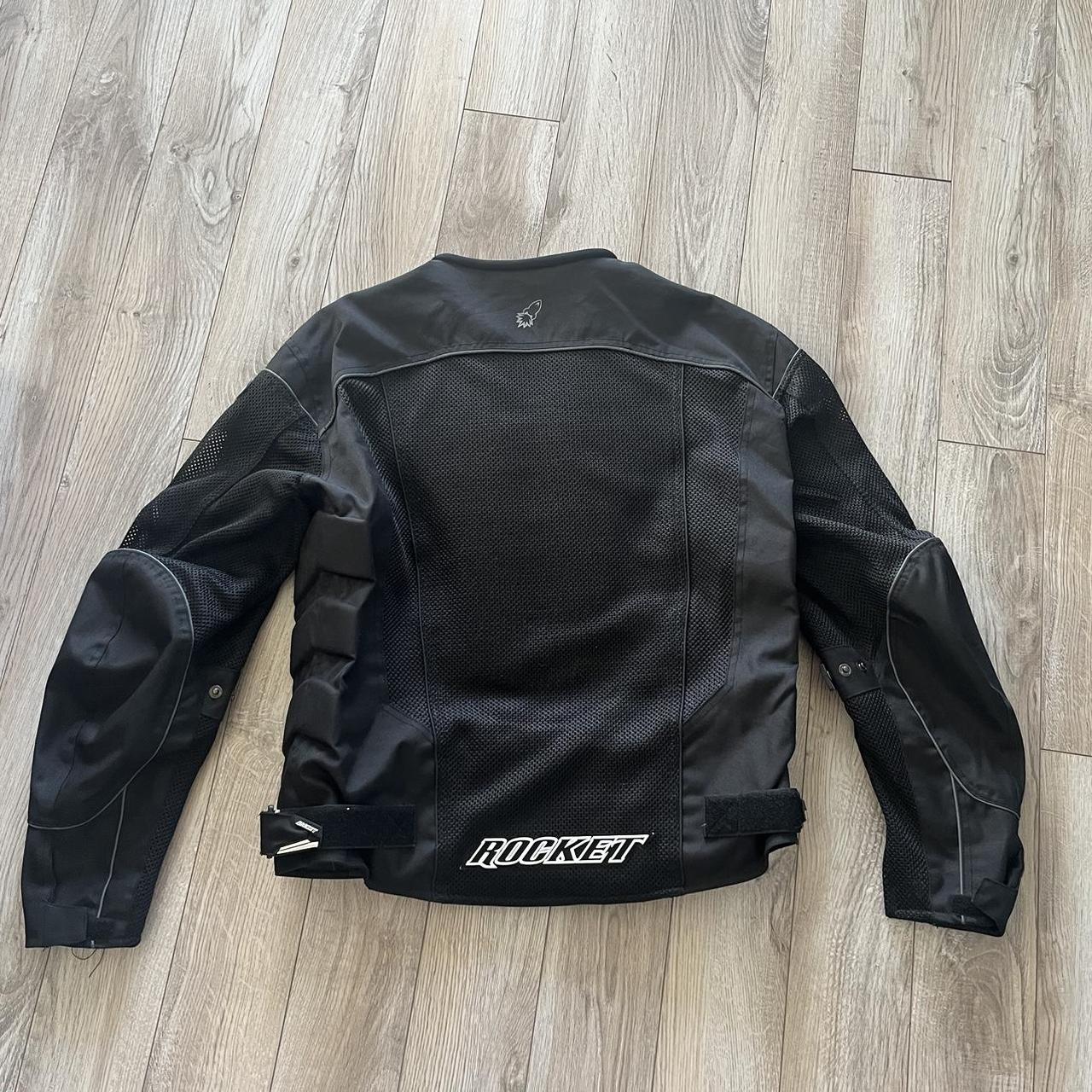 Black Joe Rocket Motorcycle Jacket - Large, Great... - Depop