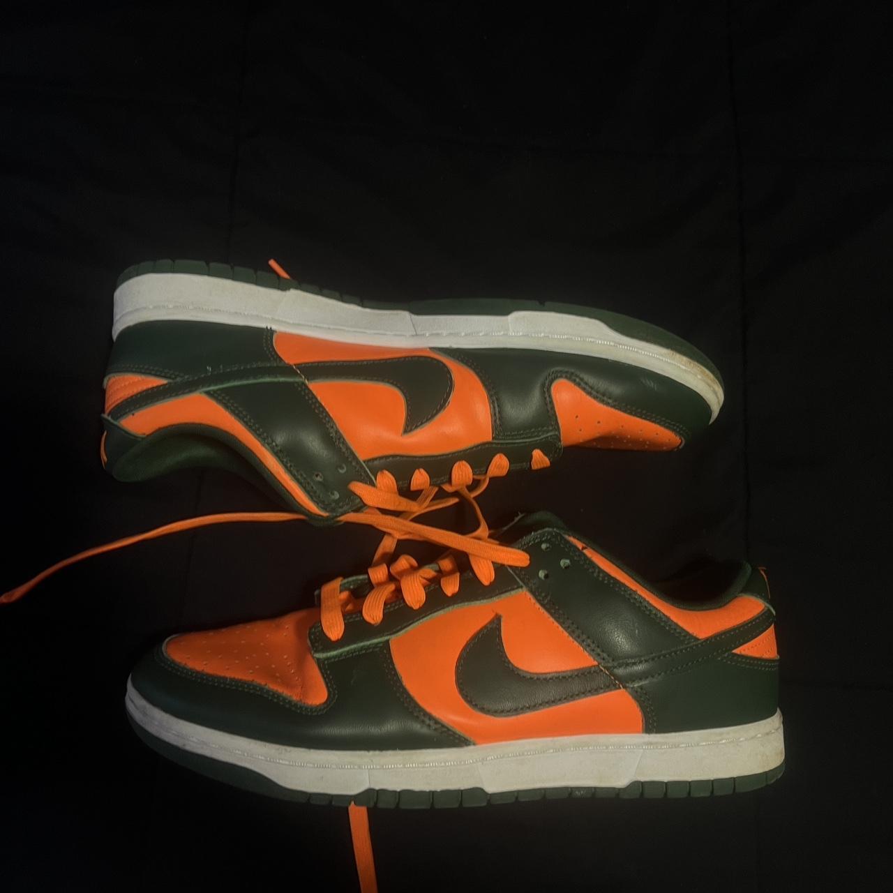 ‘Miami hurricane’ nike low dunks - Depop