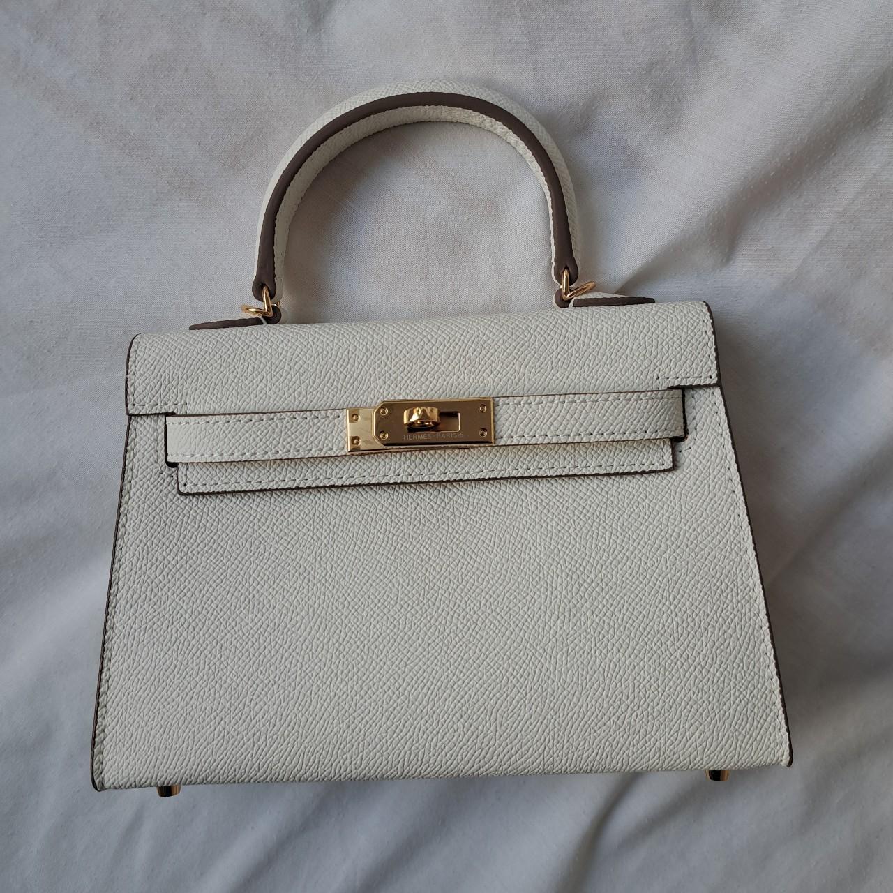 White mini Kelly Hermes Bag (19 cm) In perfect... - Depop