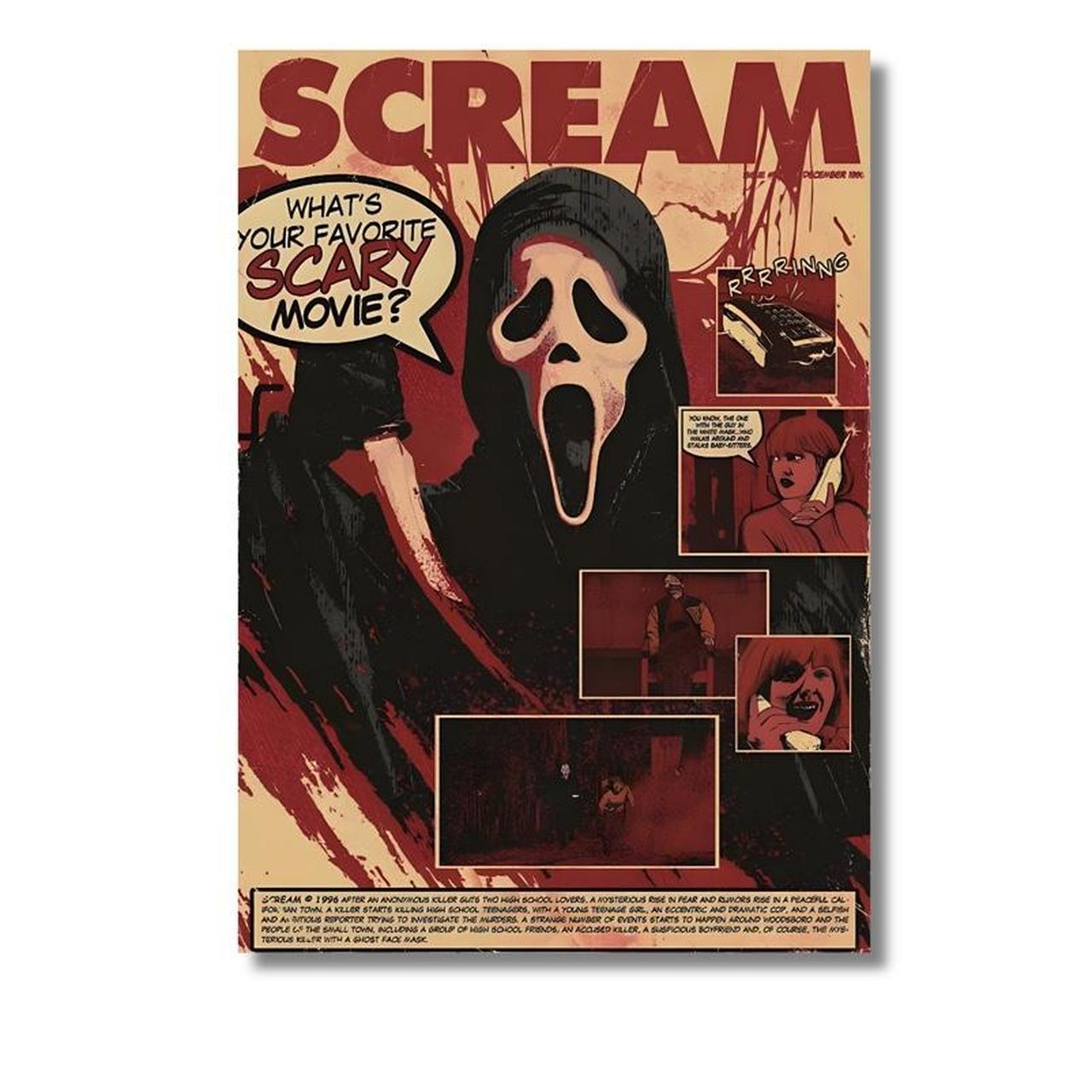 (32) SCREAM poster - Laser paper/ Cardstock... - Depop