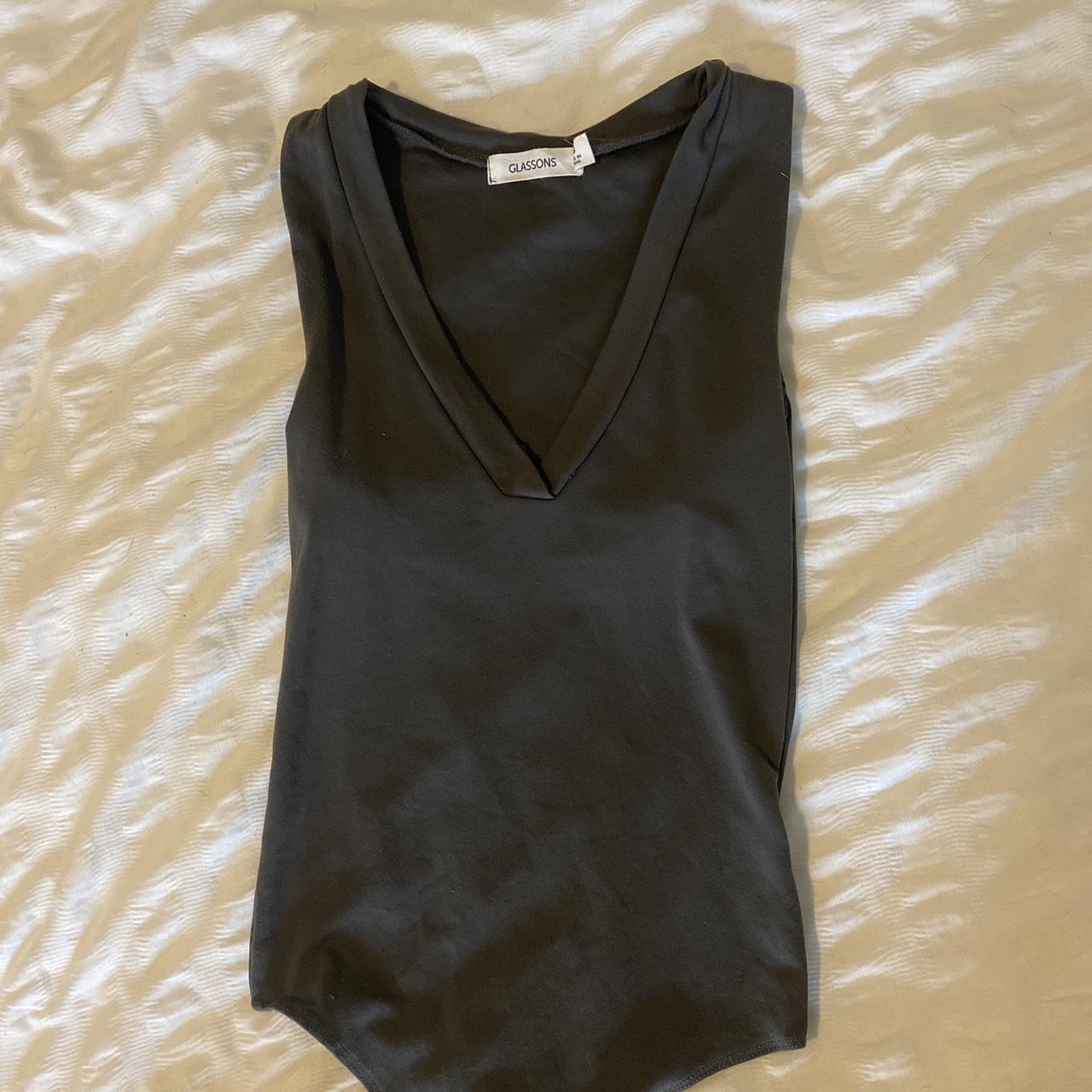 Glassons v-neck body suit XS womens Worn once - Depop
