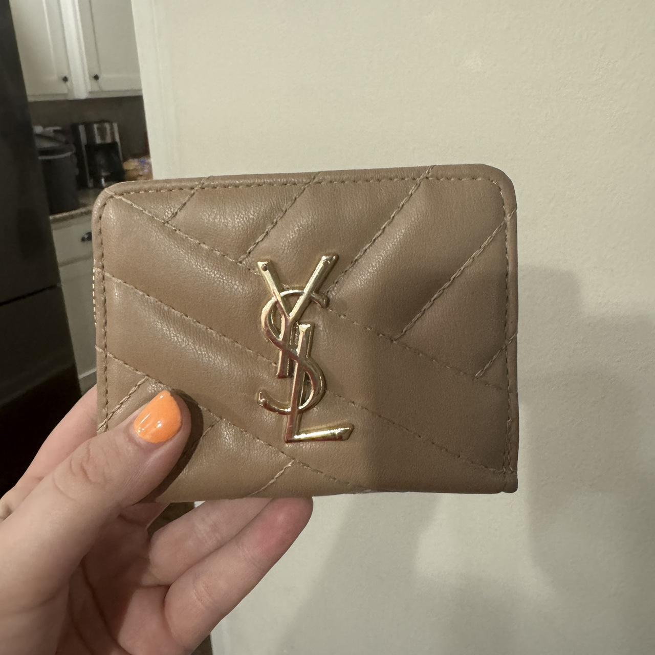 “YSL” (dupe) wallet with ID slot slightly used no... - Depop