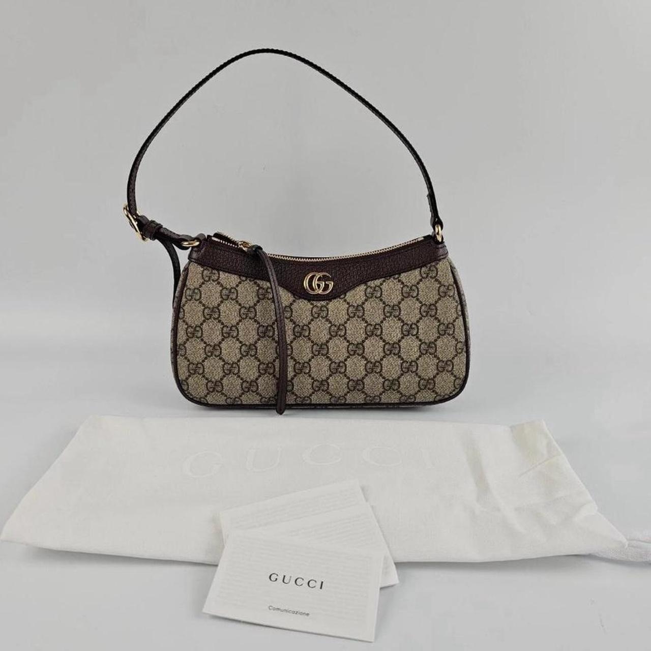 GUCCI Authentic New Ophida Small Beige And Dark... | Depop