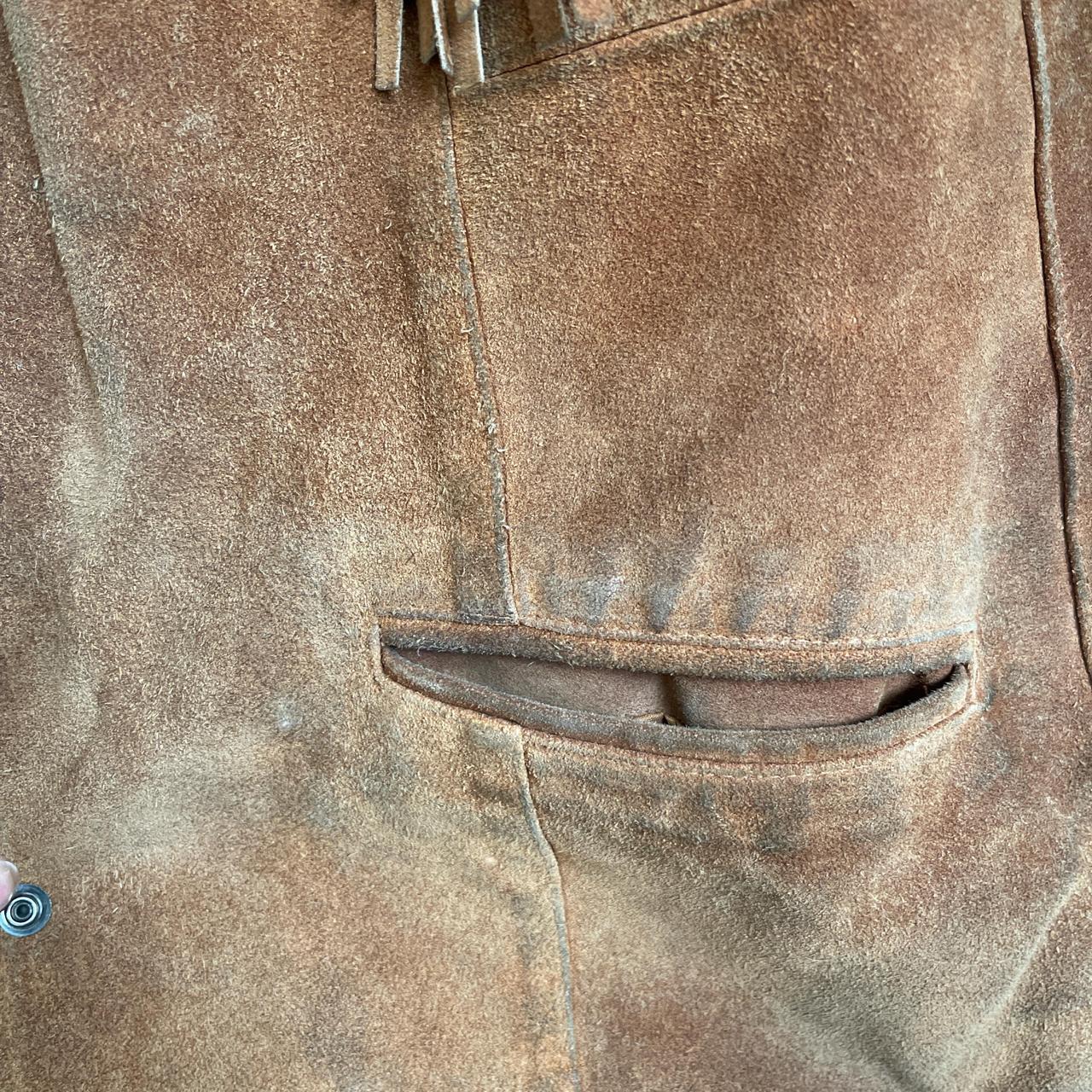 GENEL LONDON vintage leather fringe Jacket ( Fits... - Depop