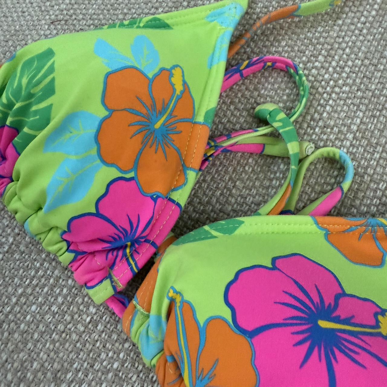 Stunning Topanga Swim flower bikini top - has... | Depop