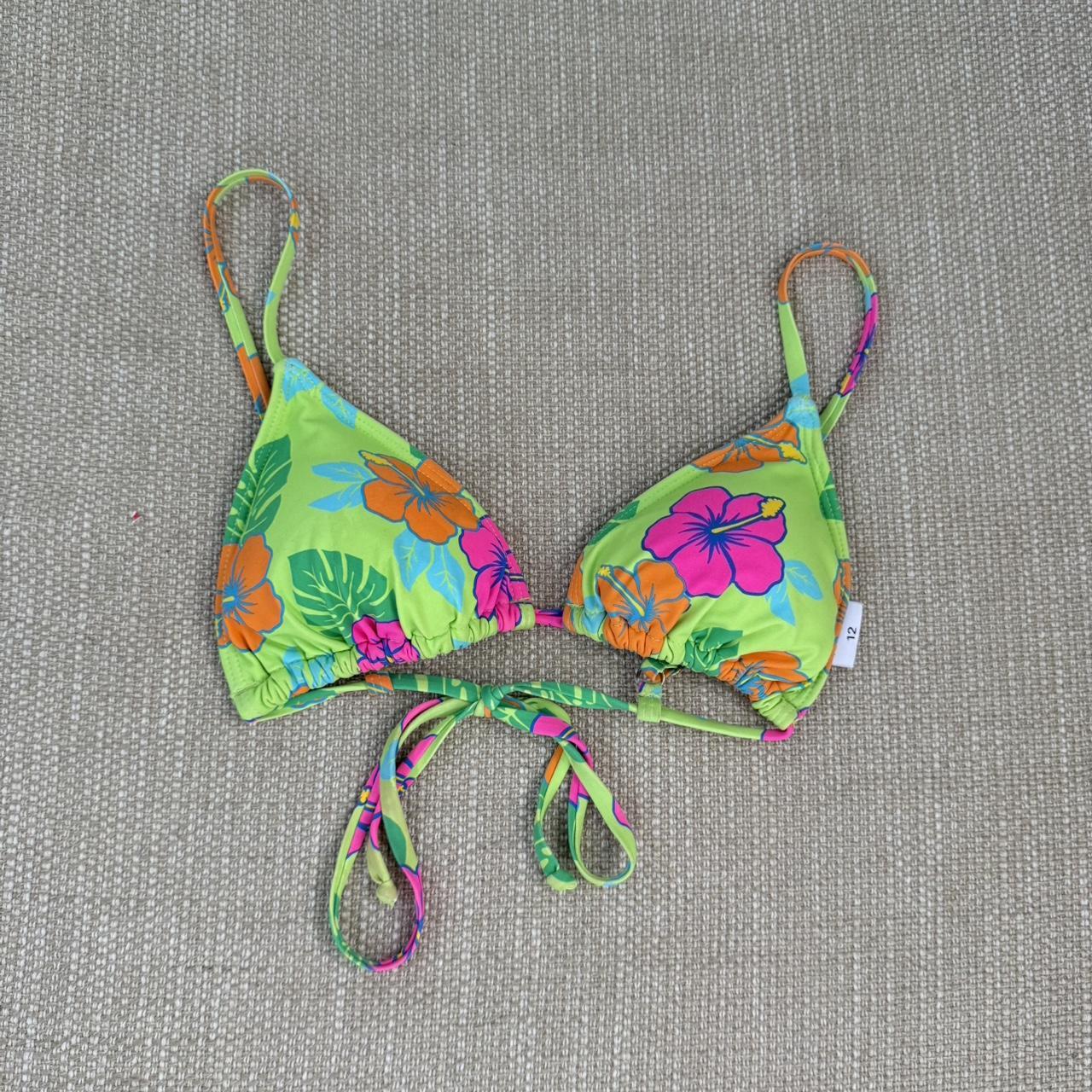 Stunning Topanga Swim flower bikini top - has... | Depop