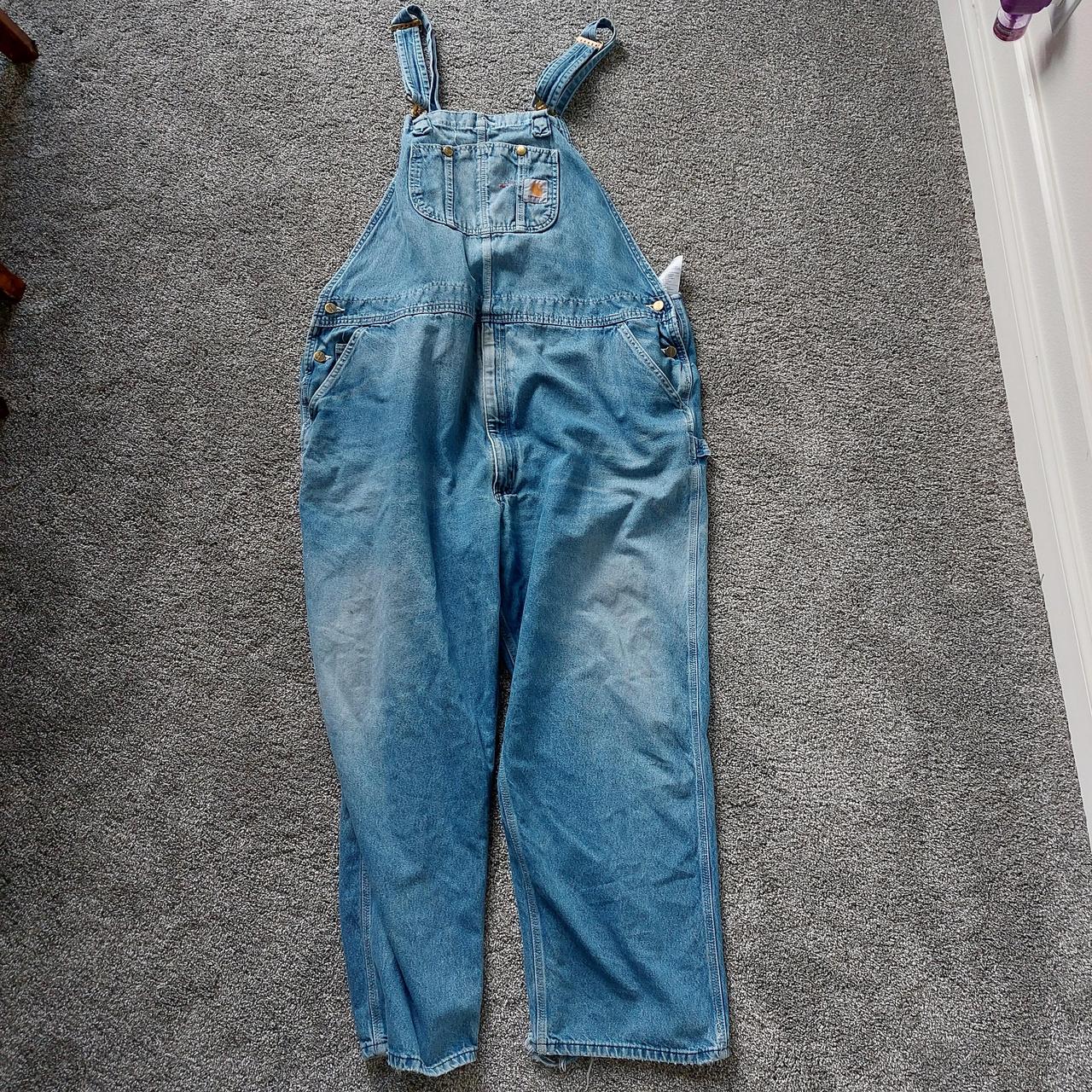 Men's Carhartt Overalls Pretty large size (50x30)... - Depop