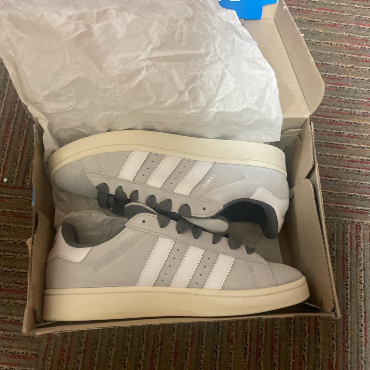 Grey Adidas campus shoes, rare colorway, brand new... - Depop