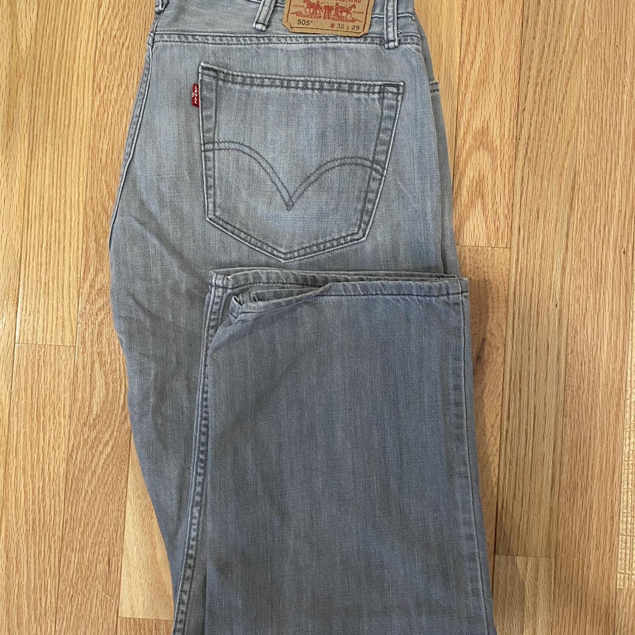 Brand new grey Levi 505 - Depop