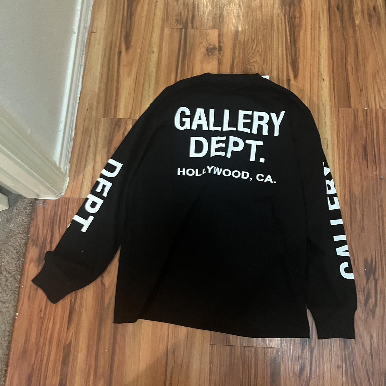 Gallery Dept. black and white long sleeve tee says... - Depop