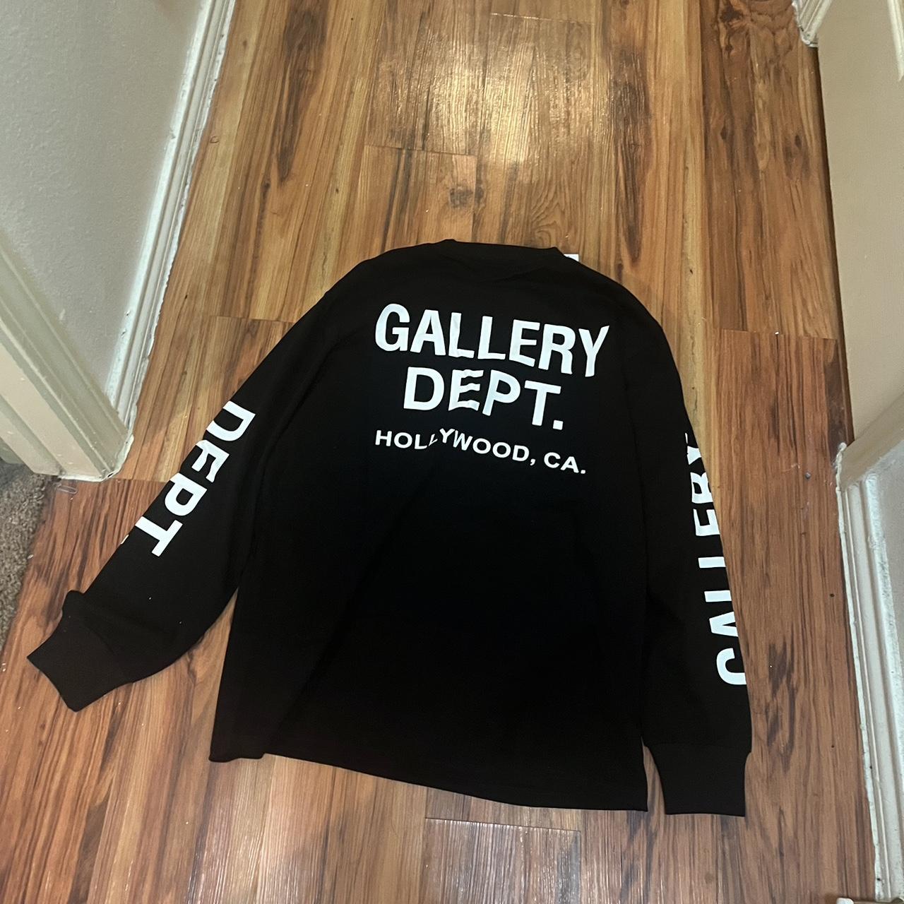 Gallery Dept. black and white long sleeve tee says... - Depop